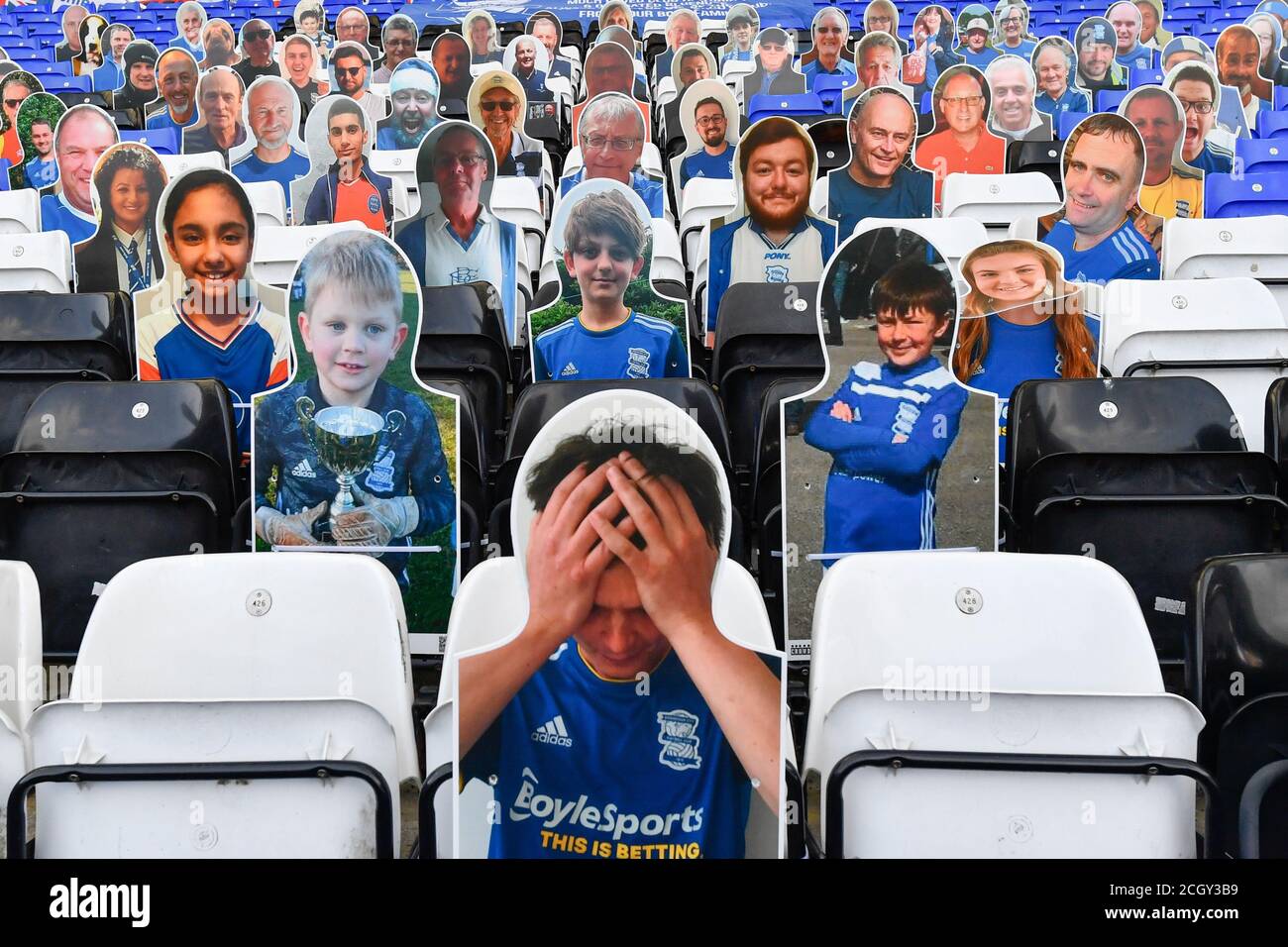 Football fan head in hands hi-res stock photography and images - Alamy