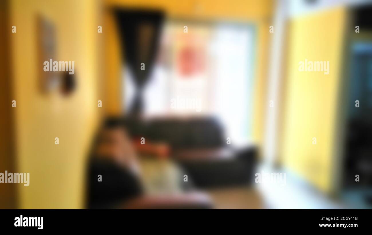 Blurred living room background furniture hi-res stock photography and ...