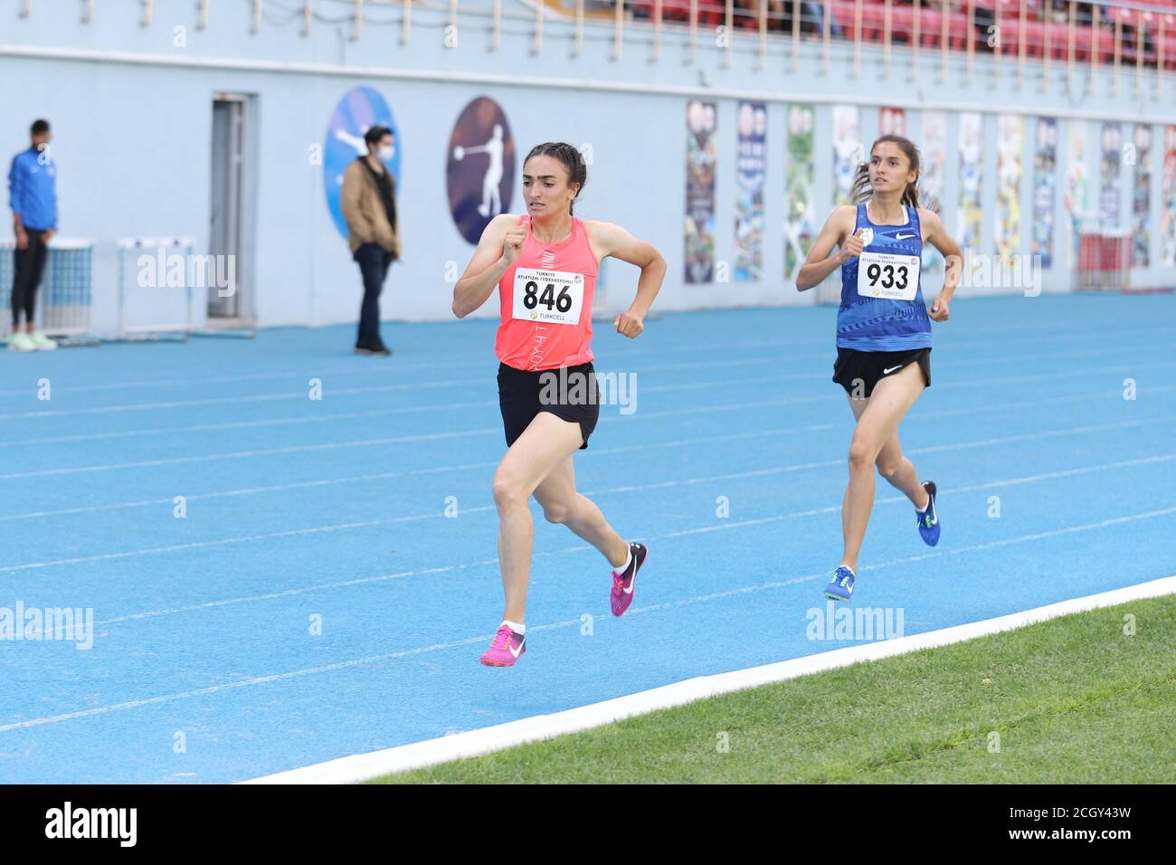 ISTANBUL, TURKEY - SEPTEMBER 05, 2020: Athletes running during Turkish ...