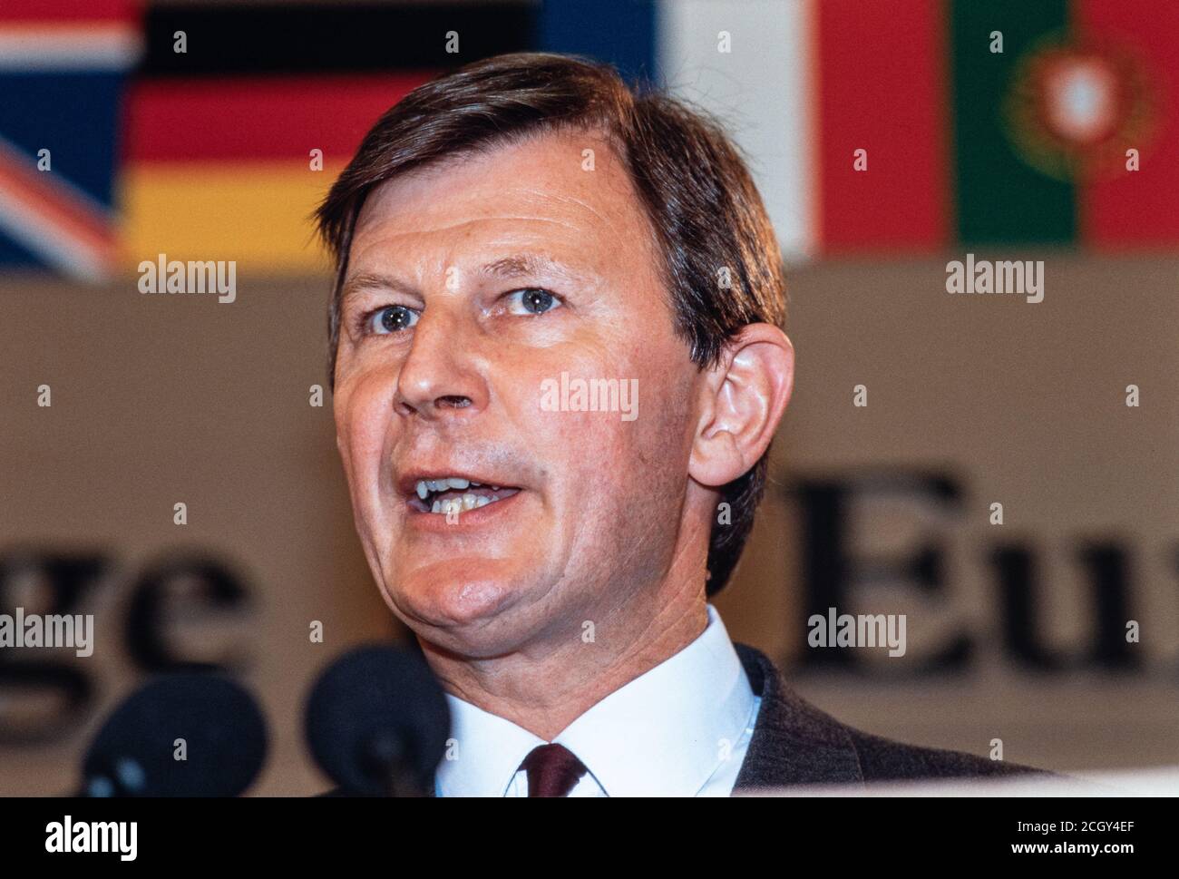 Bryan Gould MP speaking at Labour Party Conference in Brighton. 30 ...