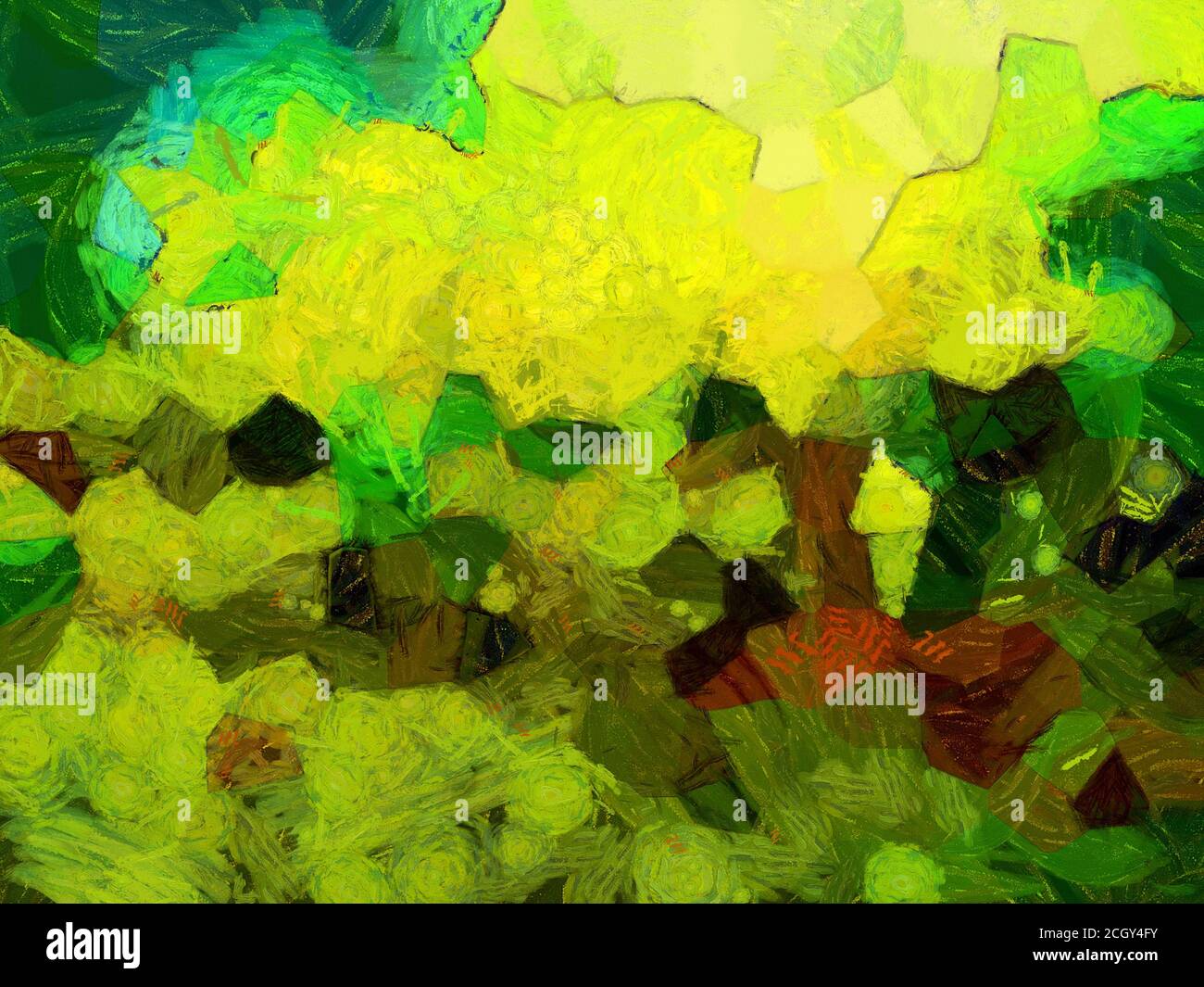 Illustration style background image, various colorful abstract patterns ...