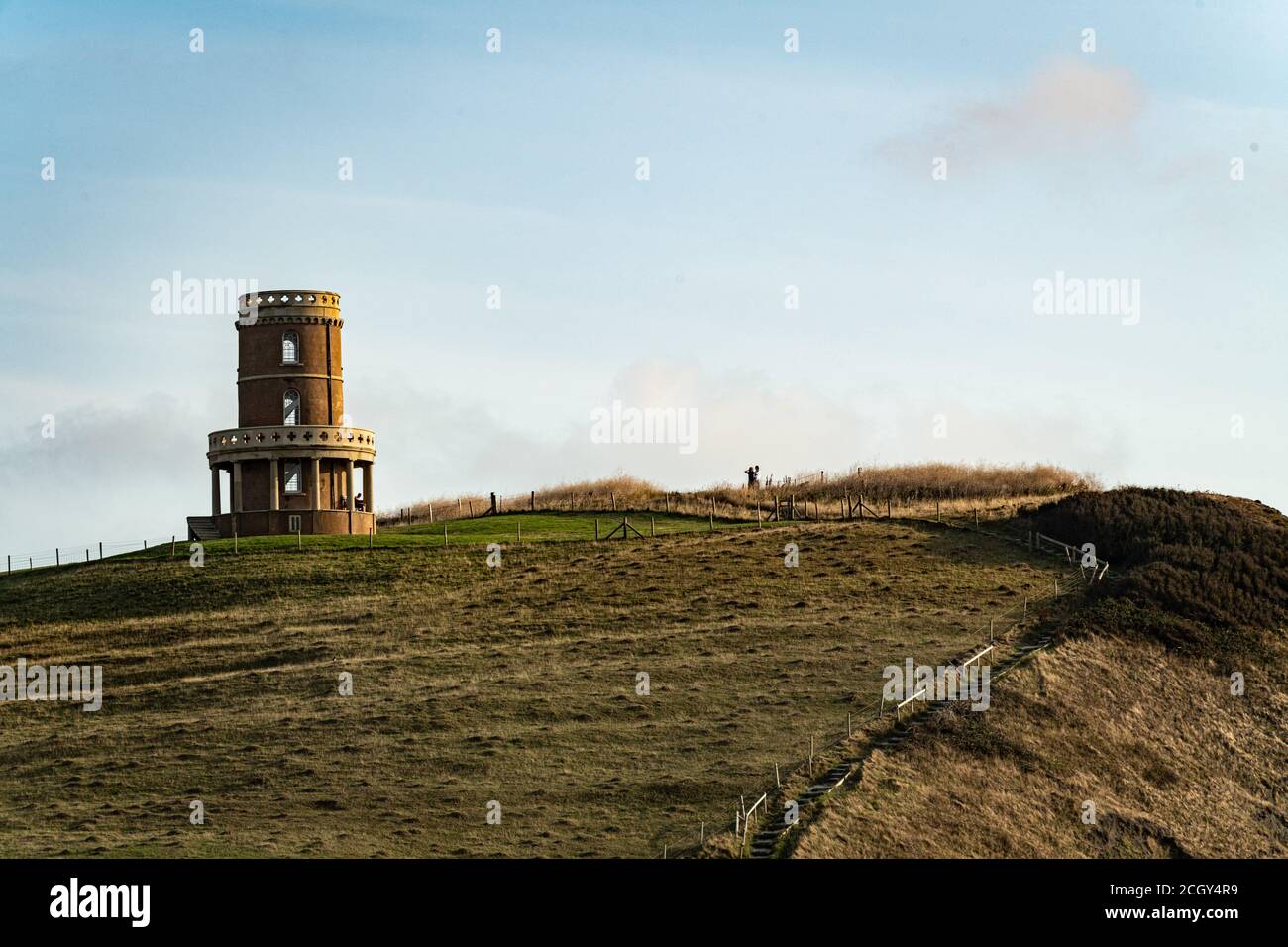 Kimmeridge Bay, Dorset, UK. 12 September, 2020. The Clavell Tower is ...