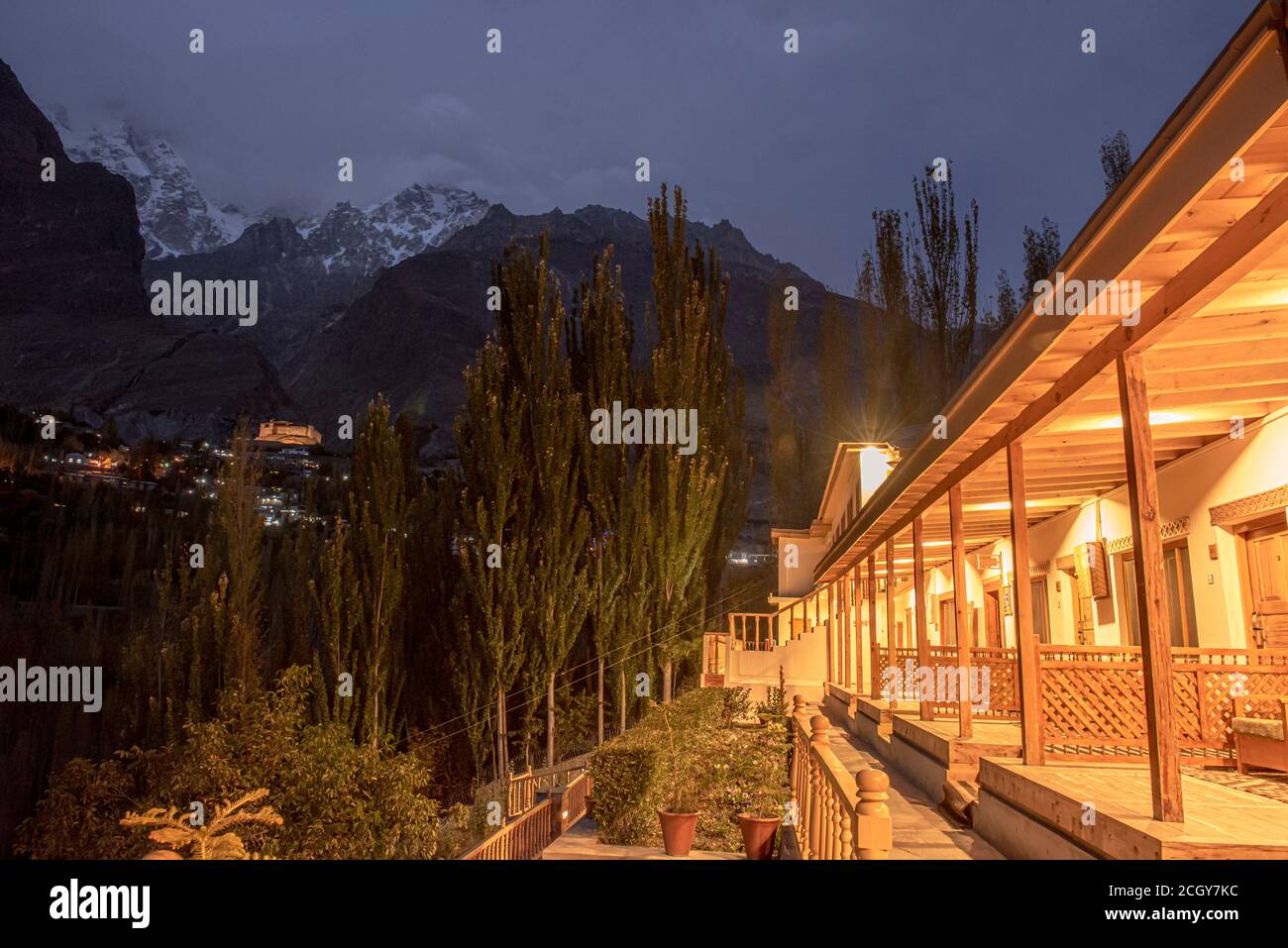 autumn at hunza in norhtern areas of gilgit baltistan , Pakistan Stock ...