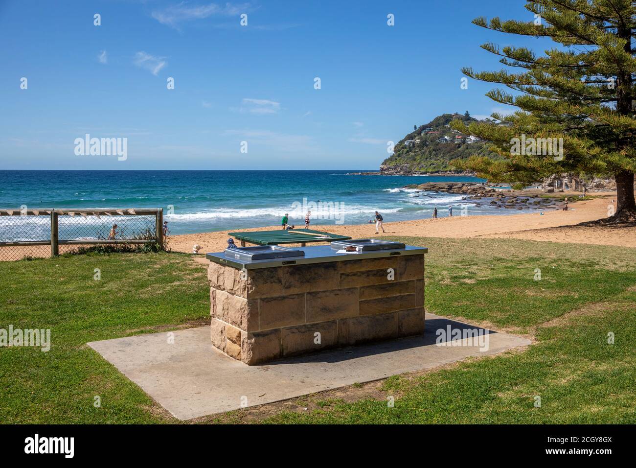 Beach barbecue BBQ at Whale beach in Sydney,NSW, Australia, powered by ...