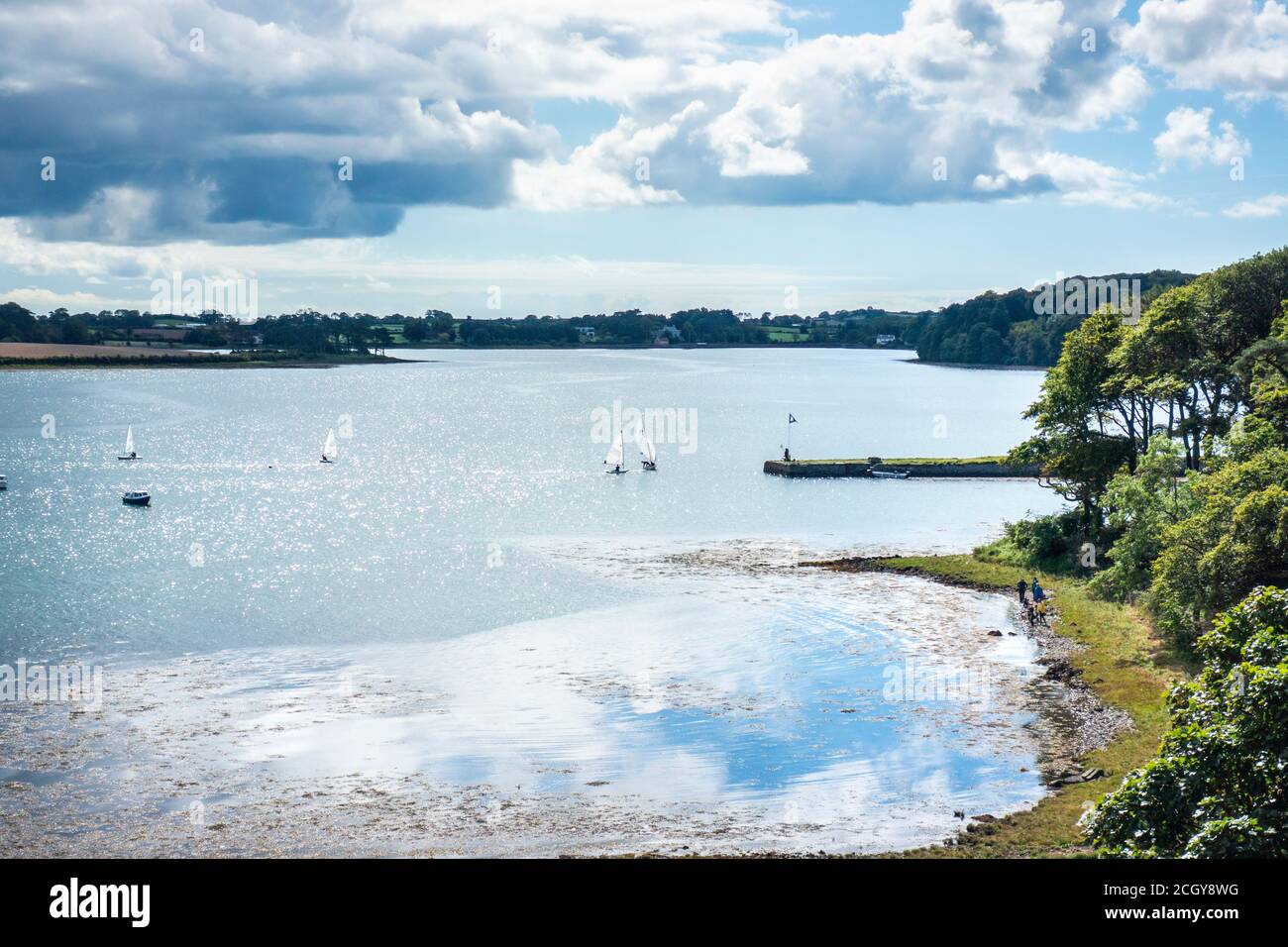 Sailing on Strangford Lough, Co. Down, Northern Ireland Stock Photo - Alamy
