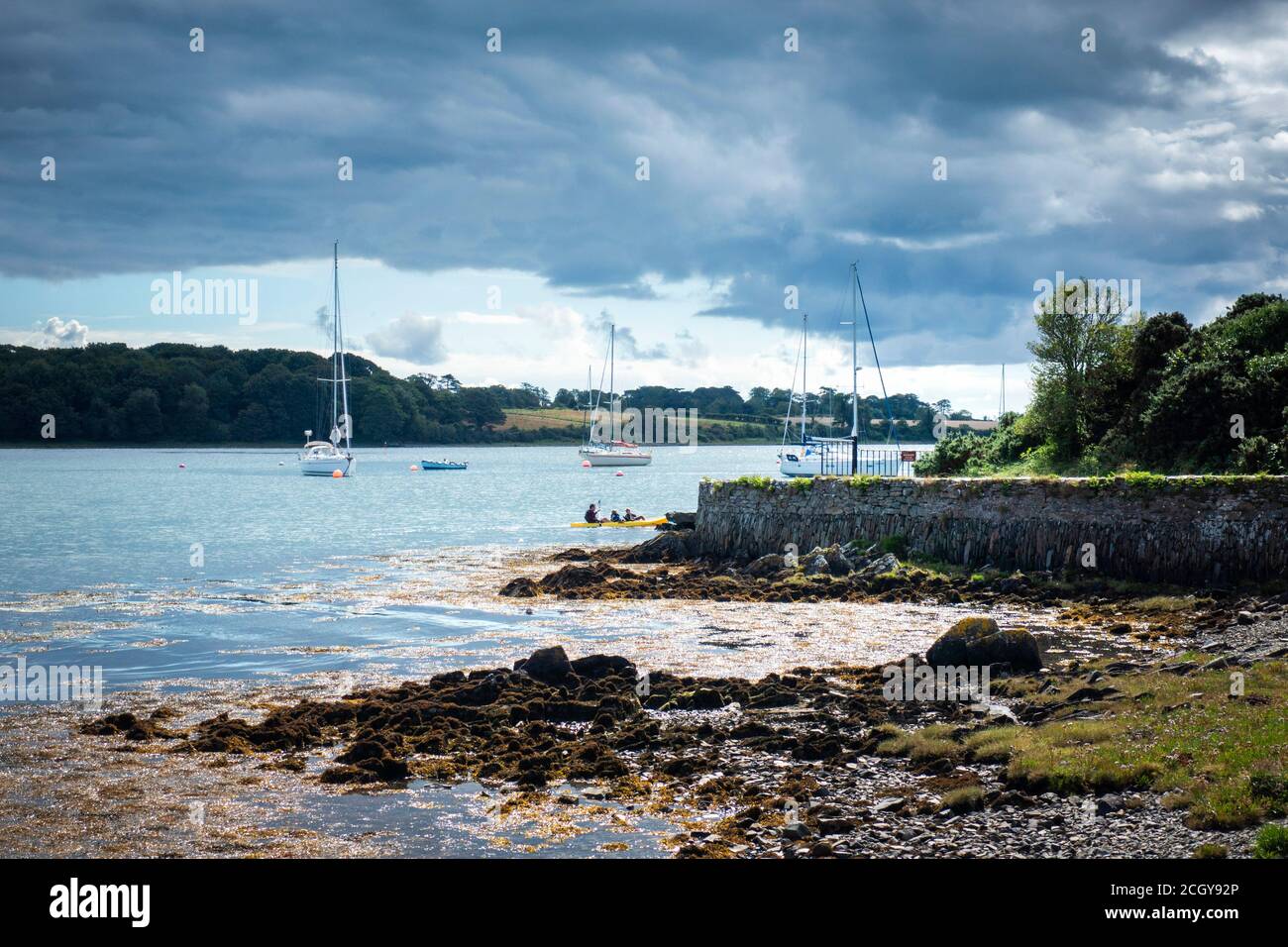 Sailing on Strangford Lough, Co. Down, Northern Ireland Stock Photo - Alamy