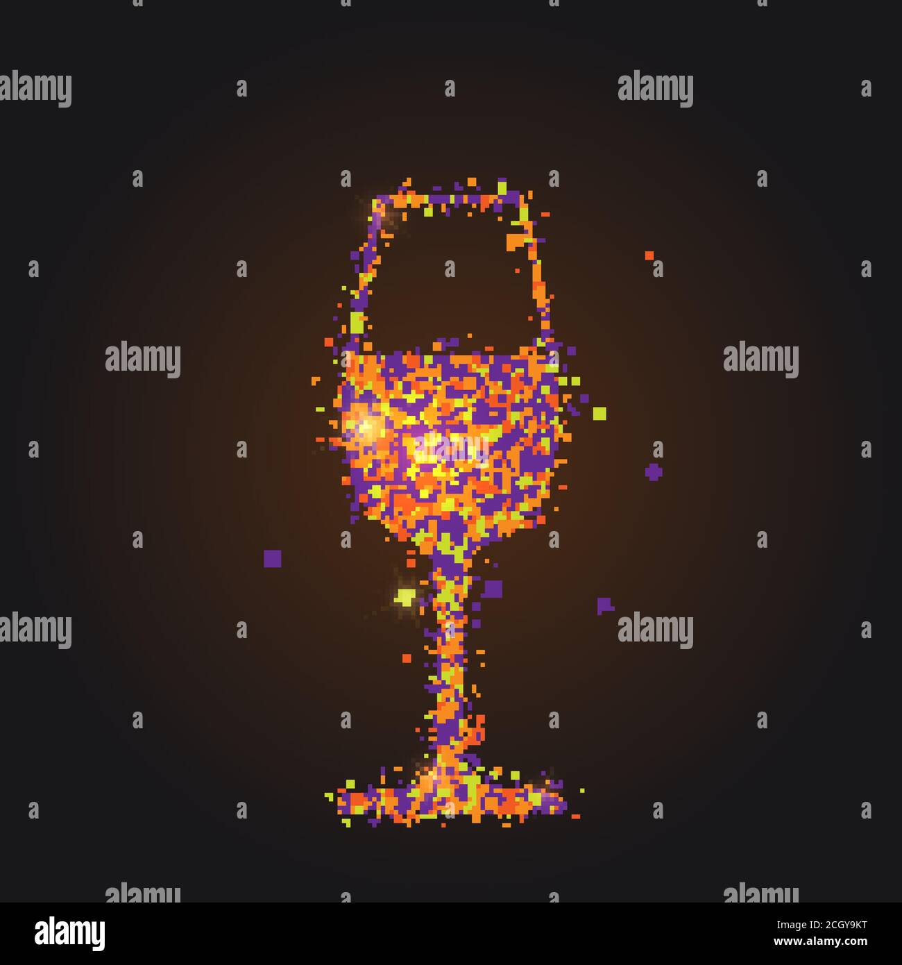 Abstract background particles glittering Stock Vector Images - Alamy