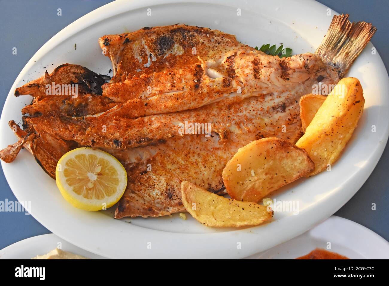 Gourmet seafood fish course hi-res stock photography and images - Alamy