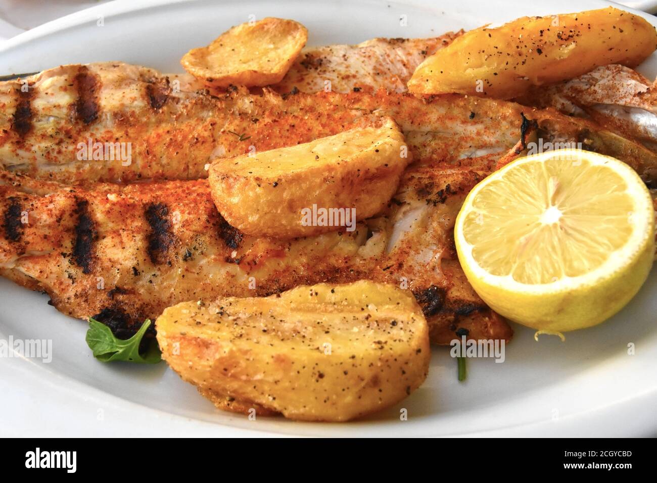 Gourmet seafood fish course hi-res stock photography and images - Alamy