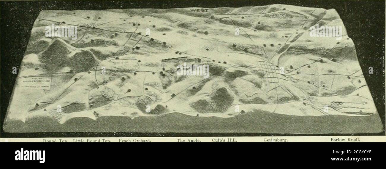 Gettysburg battlefield map hi-res stock photography and images - Alamy