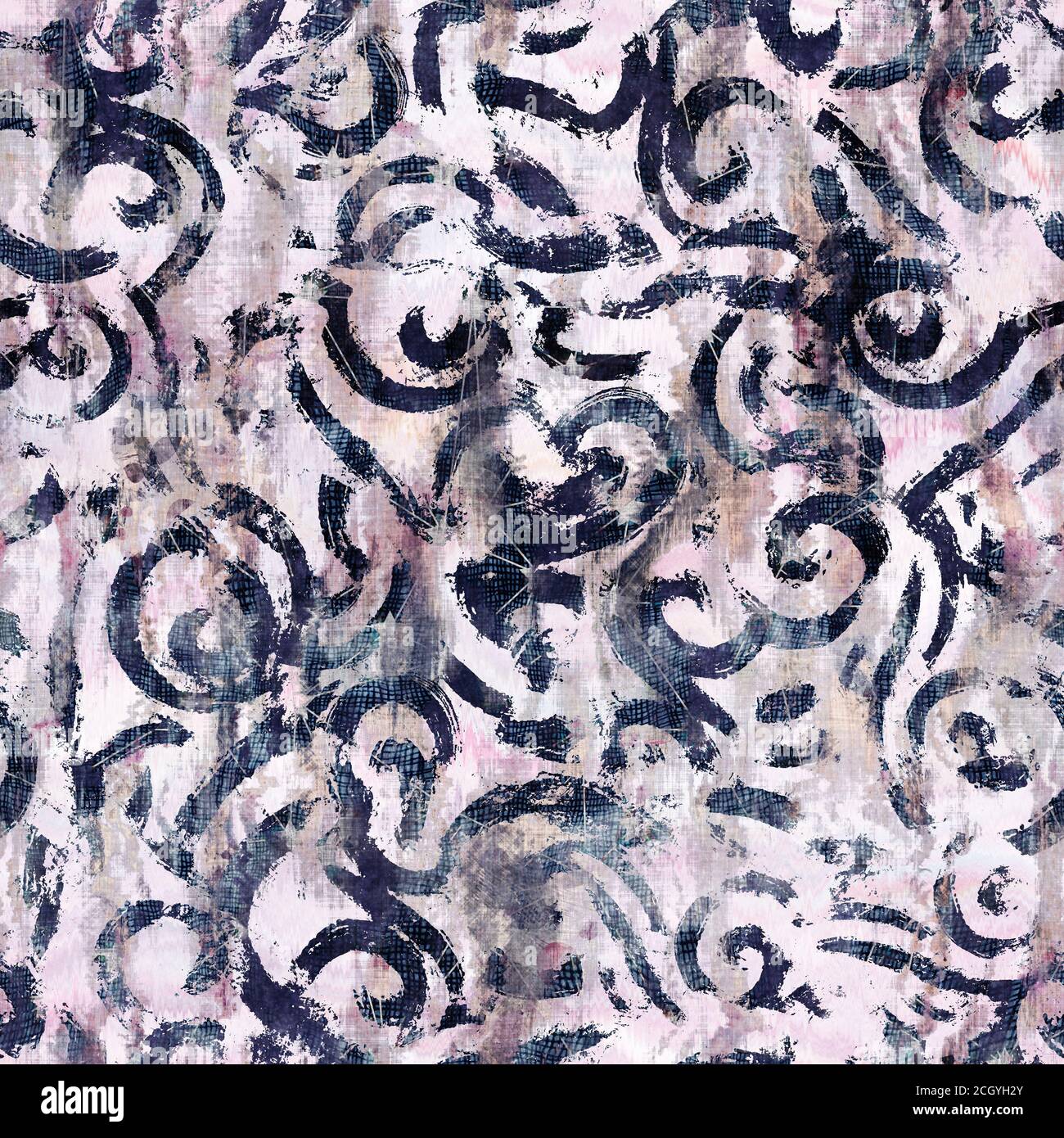 Mixed media collage drawn seamless pattern swatch Stock Photo - Alamy