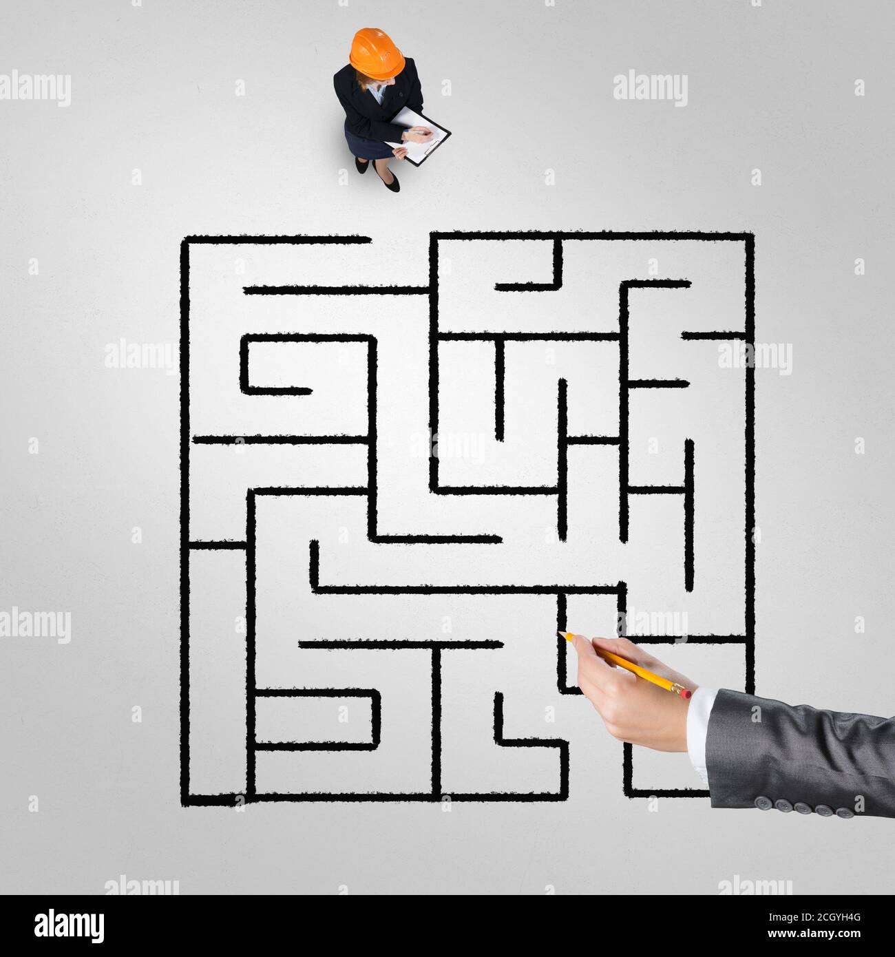Finding right problem solution Stock Photo - Alamy
