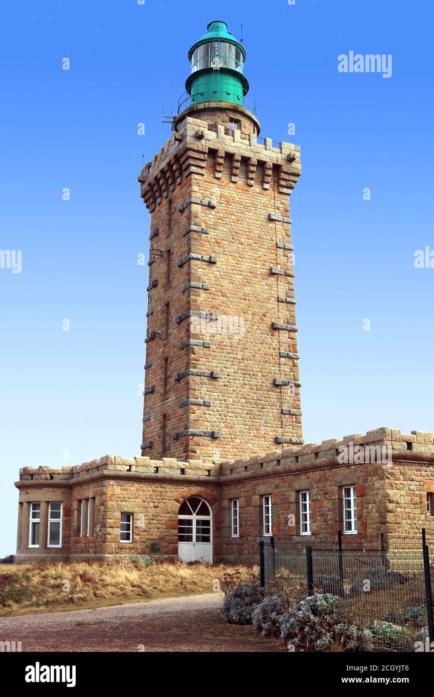 The Cape Fréhel lighthouse in Brittany France Stock Photo - Alamy