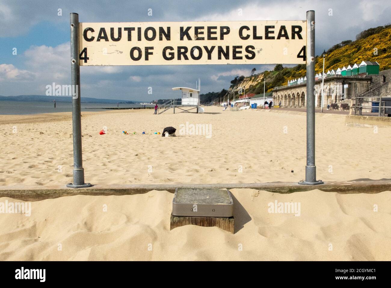 Caution keep clear of groynes hi-res stock photography and images - Alamy