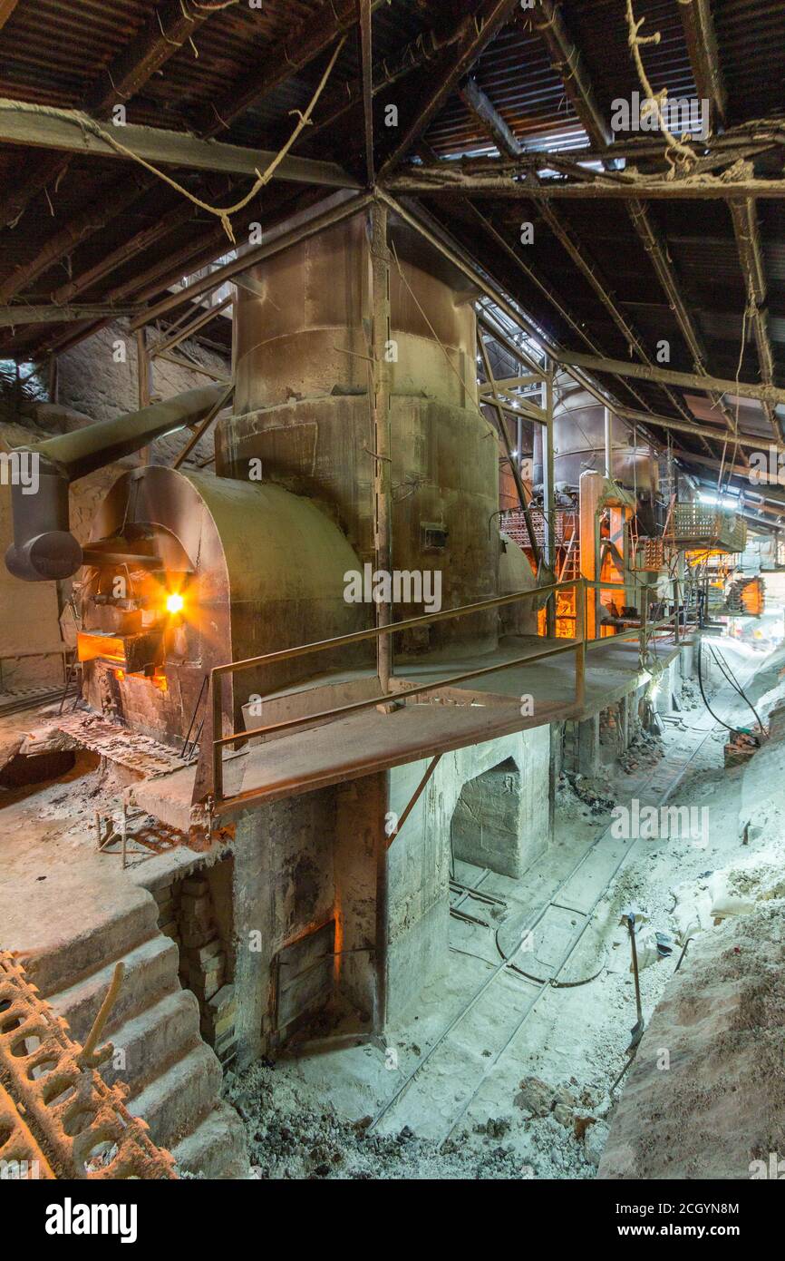 Inside a gold ore processing utility in Baguio City Stock Photo - Alamy