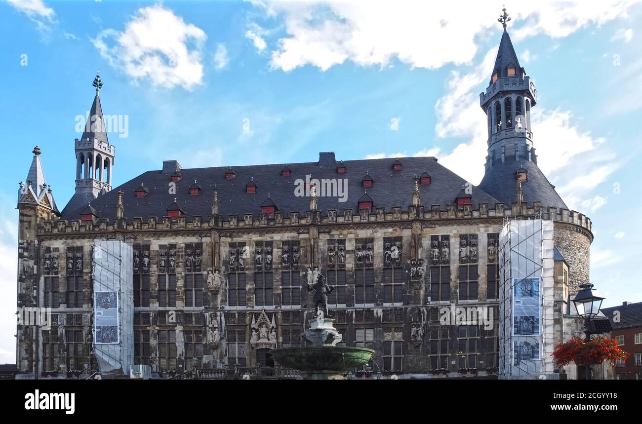 Historic city hall of Aachen in Germany Stock Photo - Alamy
