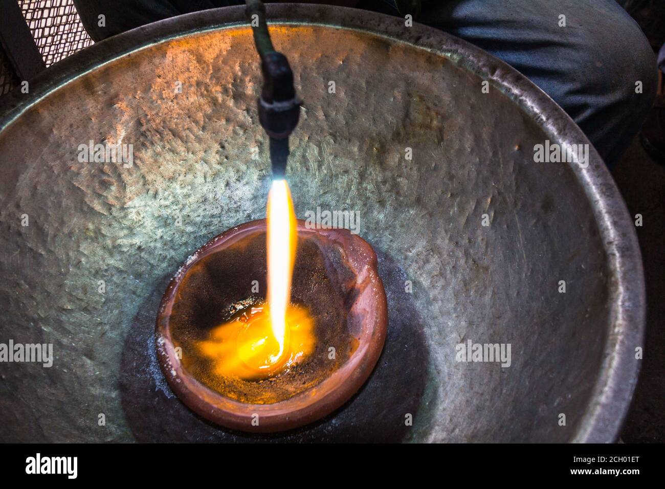 Gold processing in a mining company in Benguet, Philippines Stock Photo ...