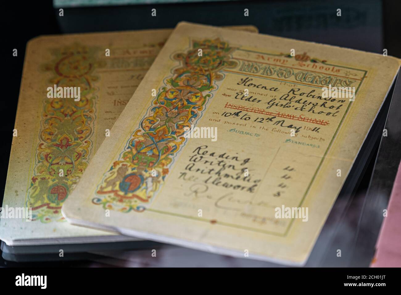 Old English School Report Card from 1911 written by a school inspector ...