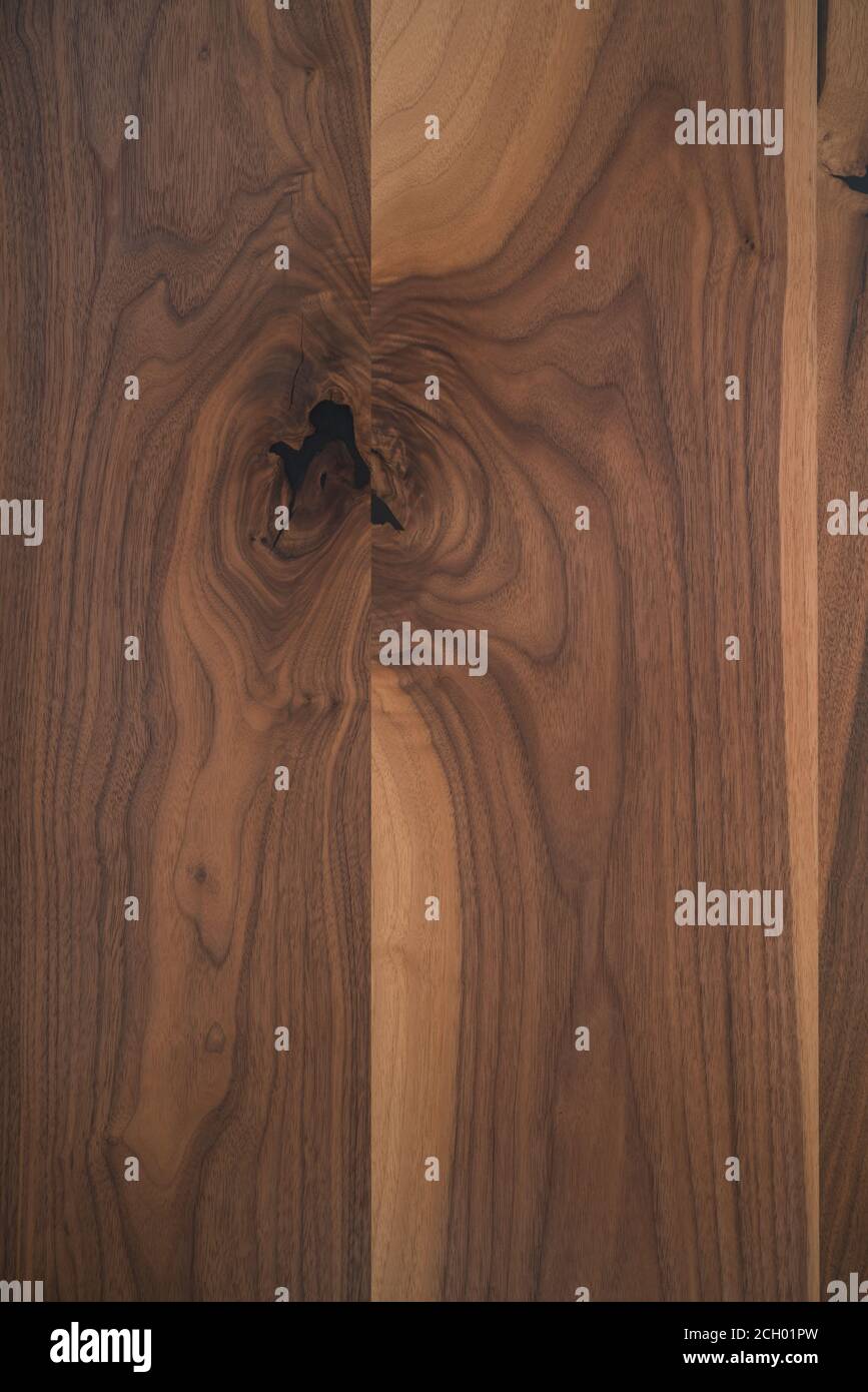Texture of black walnut wood with some sapwood, background Stock Photo ...