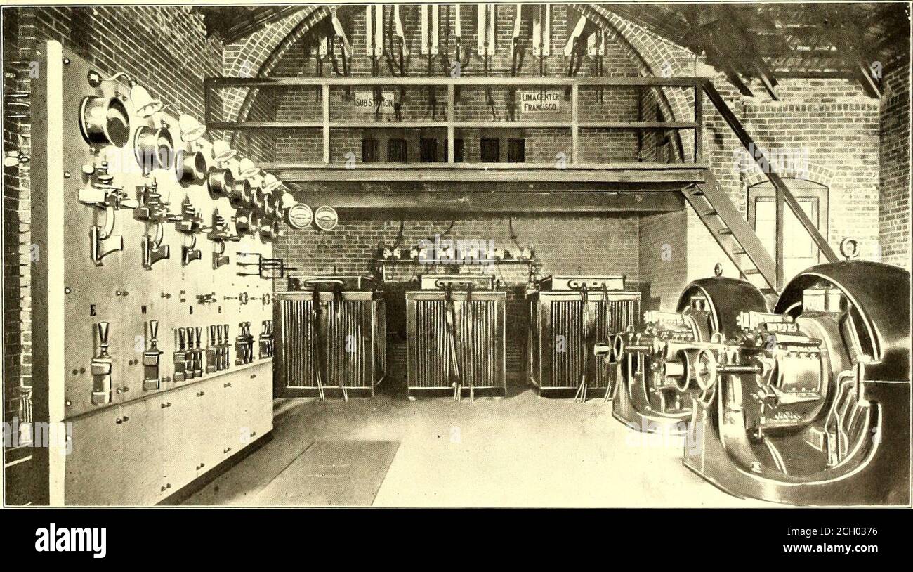 . The Street railway journal . INTERIOR OF POWER STATION. SUB-STATION ...