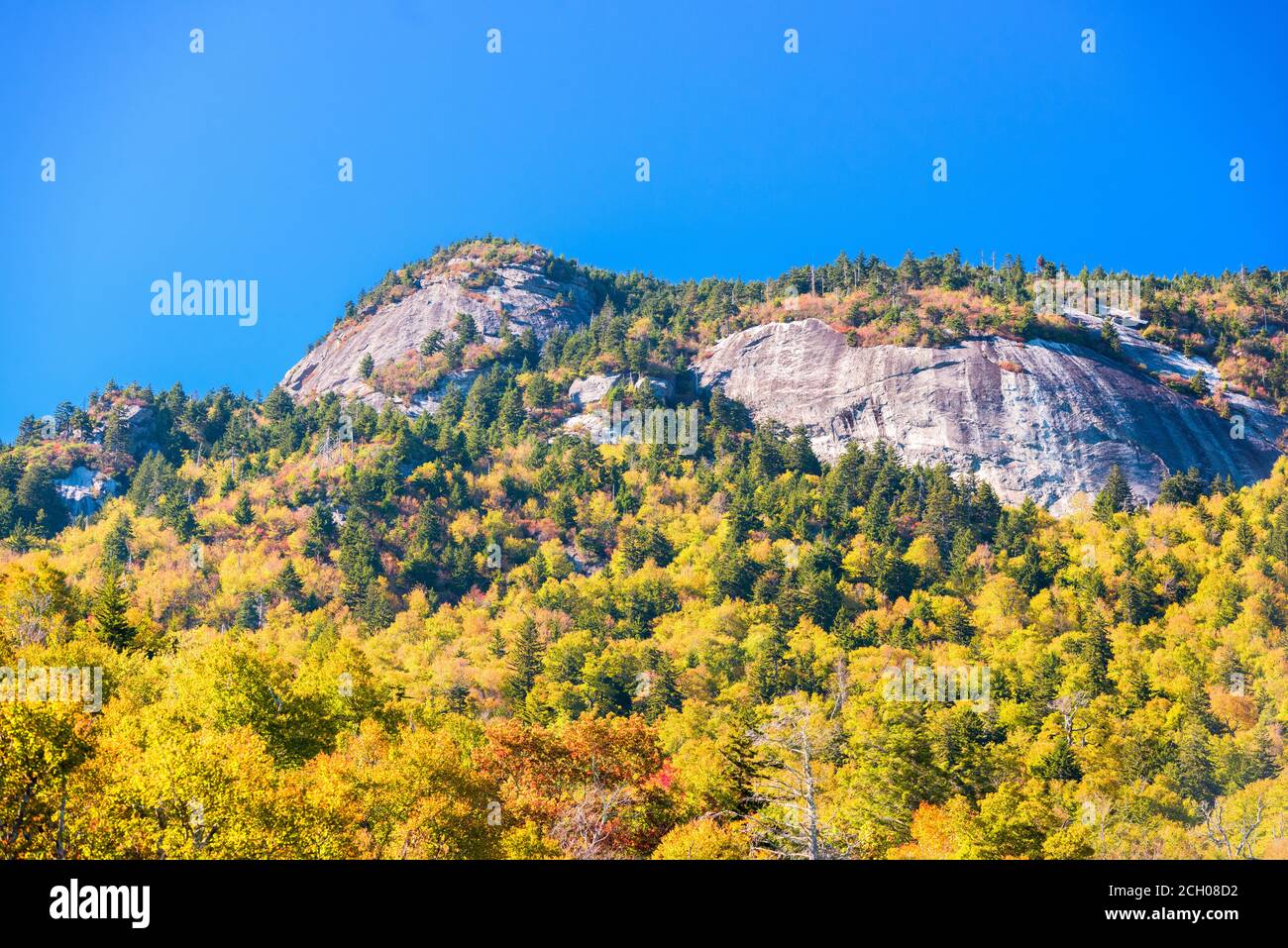 Grandfather Mountain, North Carolina, USA with fall foliage Stock Photo ...