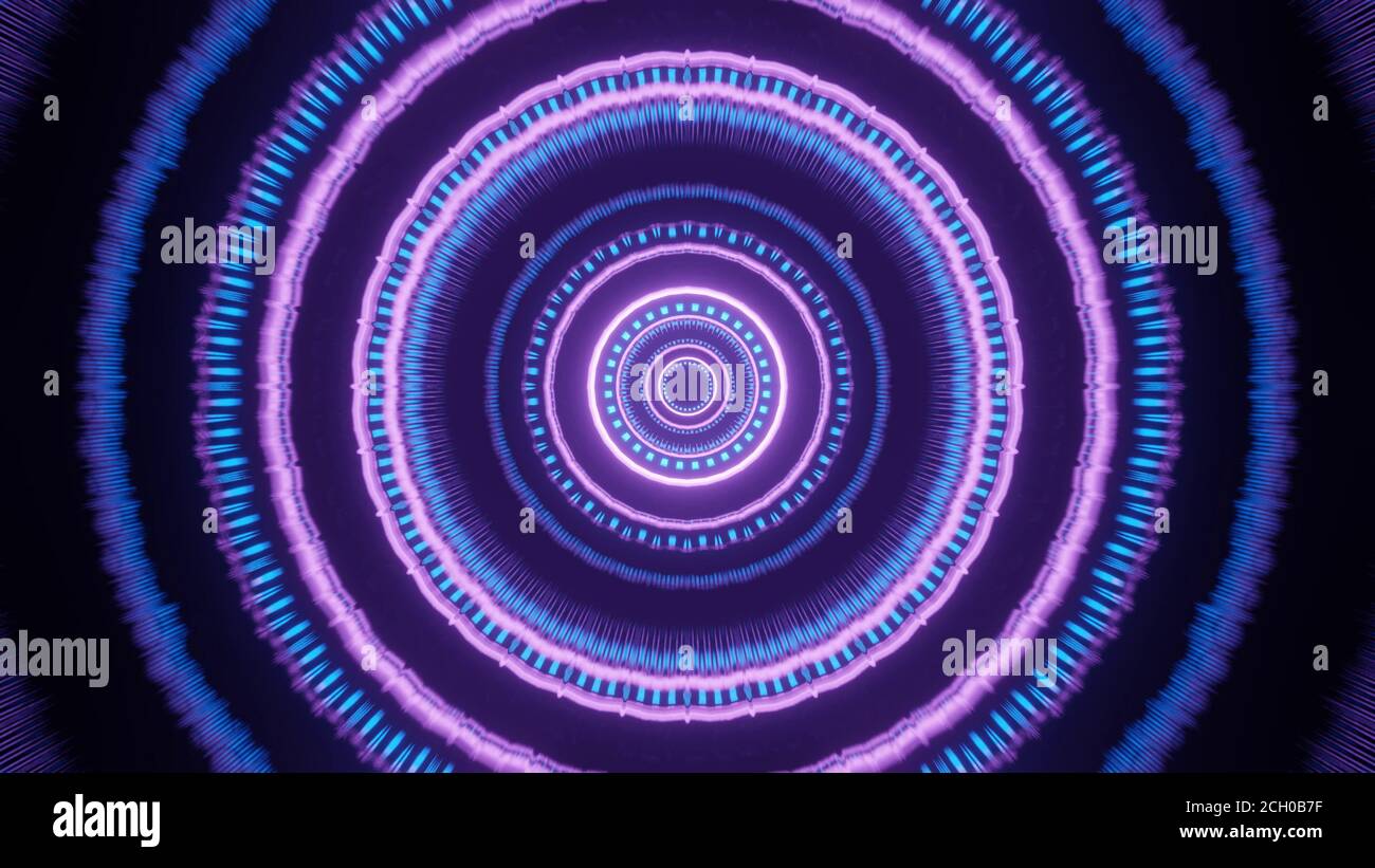 Circular Repetition Hypnotic Space Tunnel 4k uhd 3d illustration ...