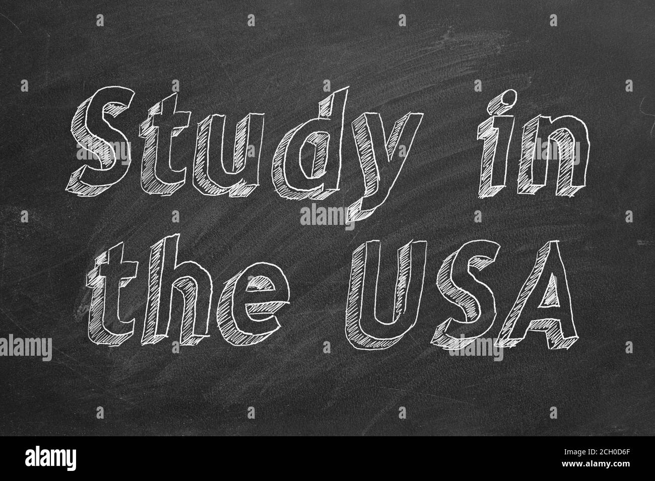 Study on blackboard in Black and White Stock Photos & Images - Alamy