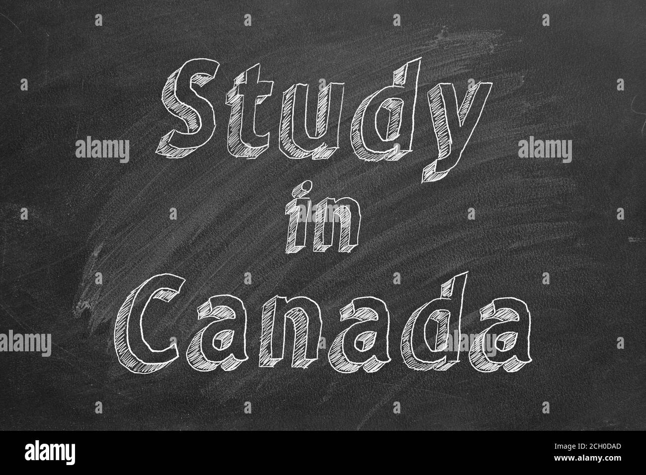 Study on blackboard in Black and White Stock Photos & Images - Alamy