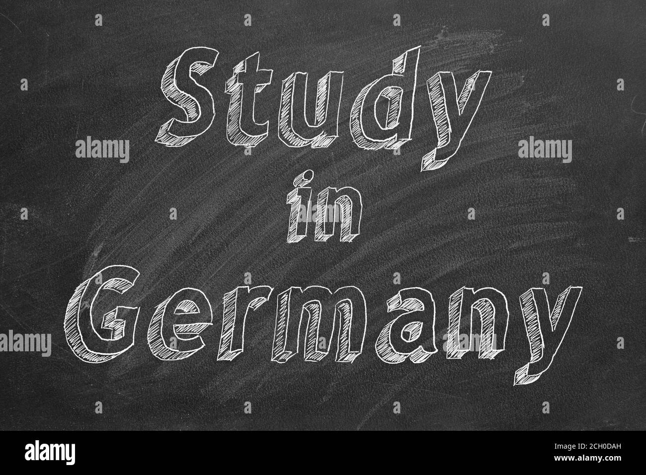 Study on blackboard in Black and White Stock Photos & Images - Alamy