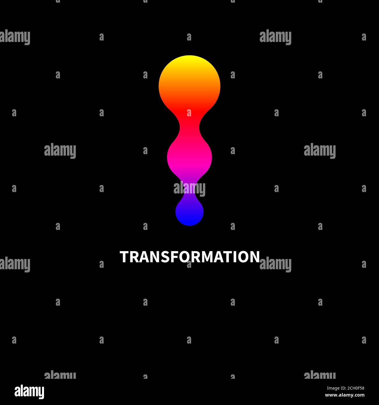 Logo change, transformation. Business icon, innovation, development ...