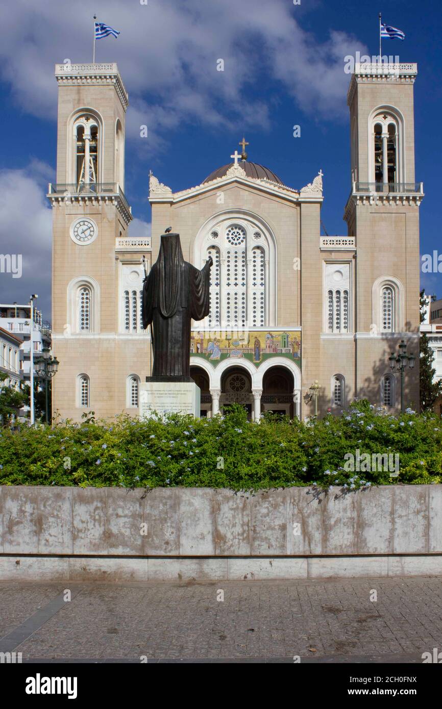 ATHENS, GREECE - AUGUST 13 2016: The Metropolitan Cathedralof ...