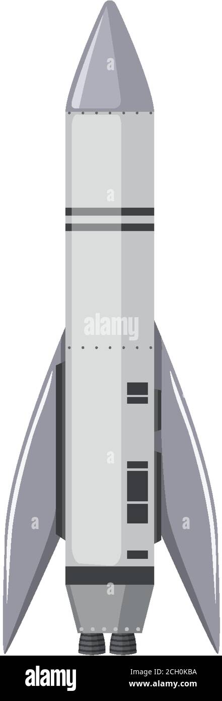 Isolated space rocket cartoon illustration Stock Vector Image & Art - Alamy