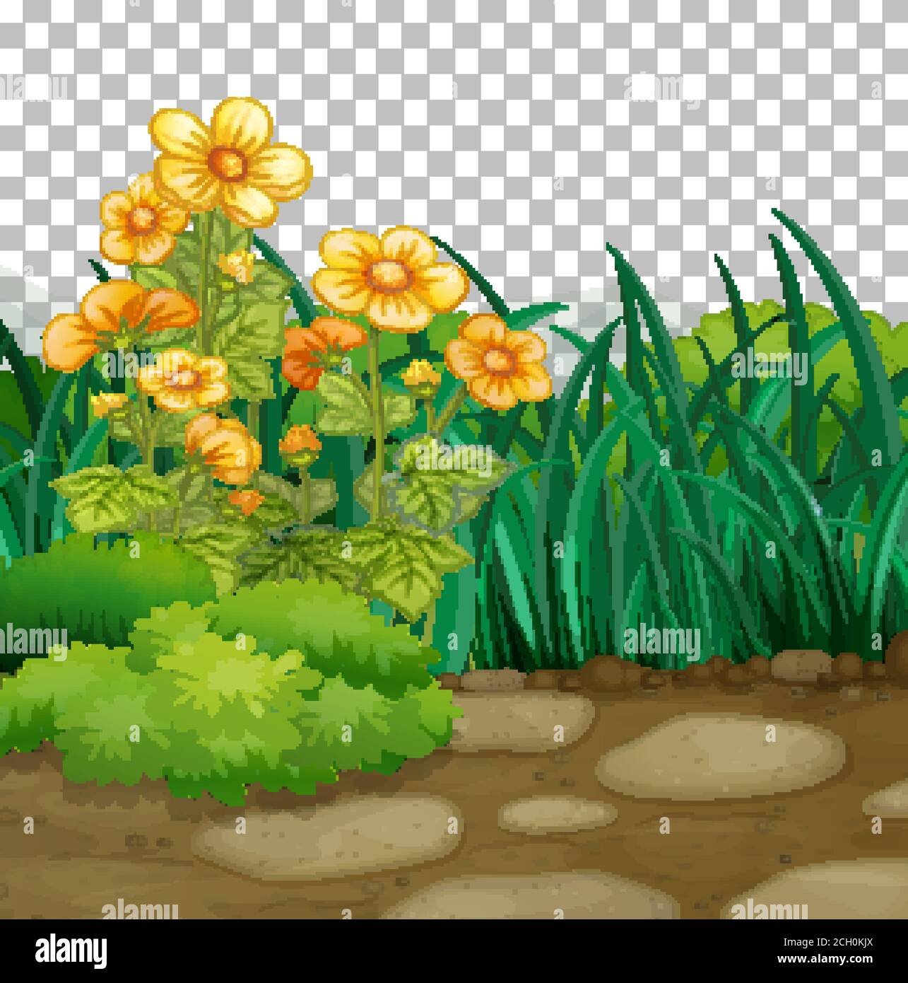 Nature outdoor landscape transparent background illustration Stock ...