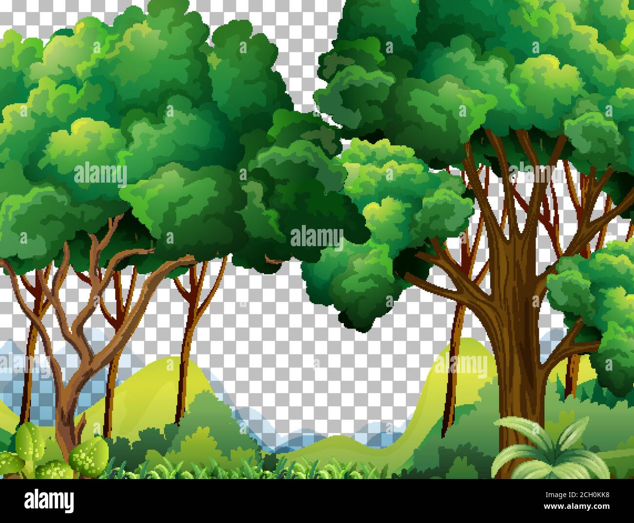 Nature outdoor landscape transparent background illustration Stock ...