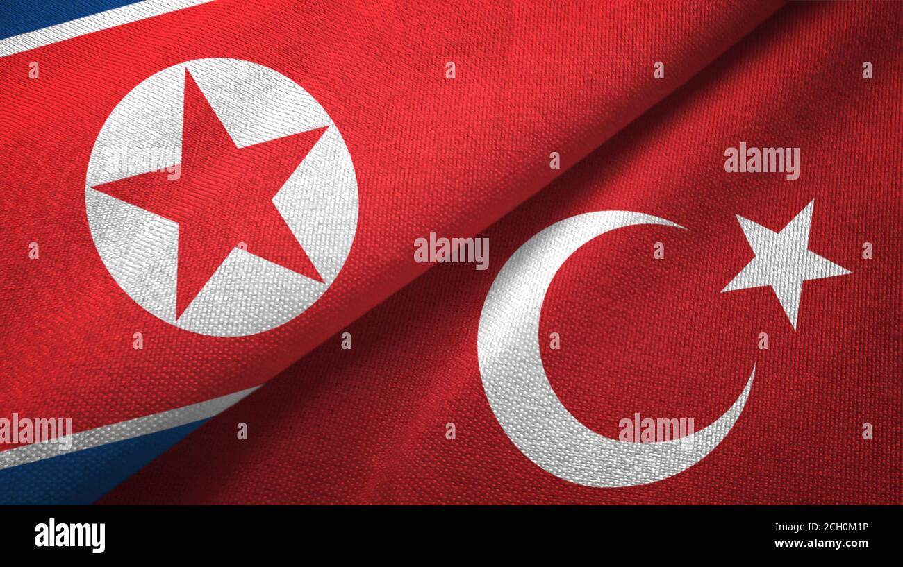North korea turkey flag hi-res stock photography and images - Alamy