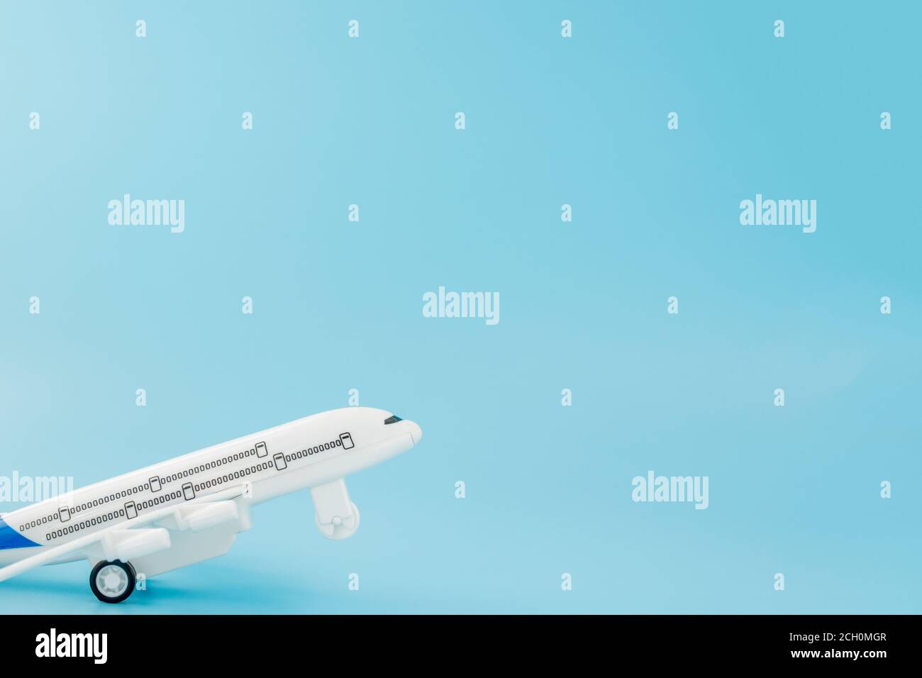 Model plane,airplane on blue pastel color background Stock Photo - Alamy
