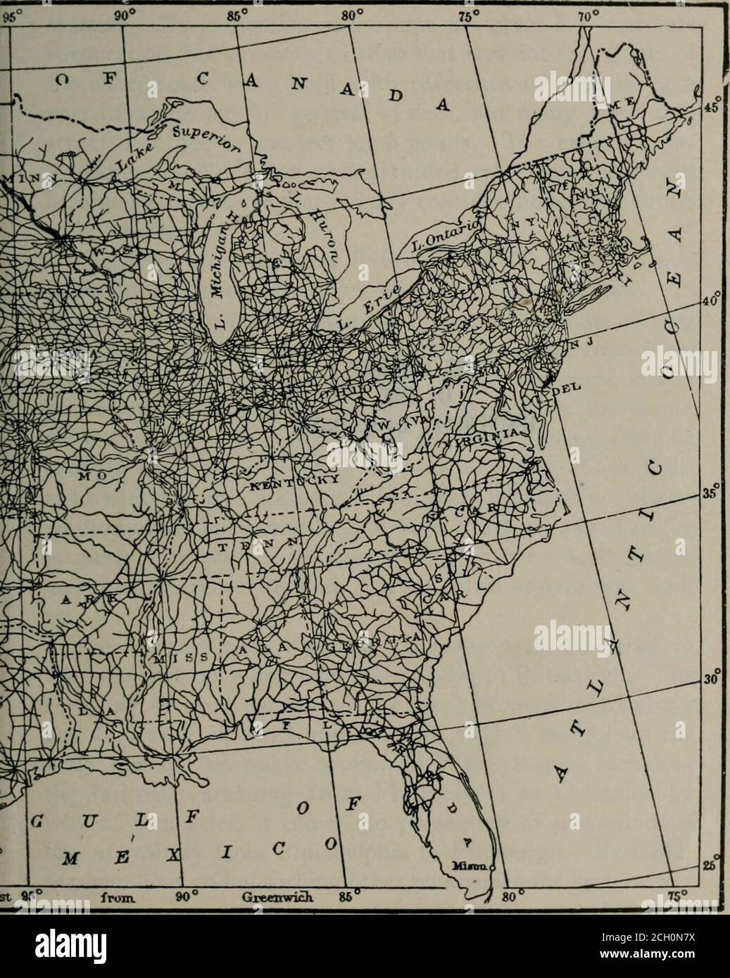 . Principles of railroad transportation . Map of the Railroads in ...