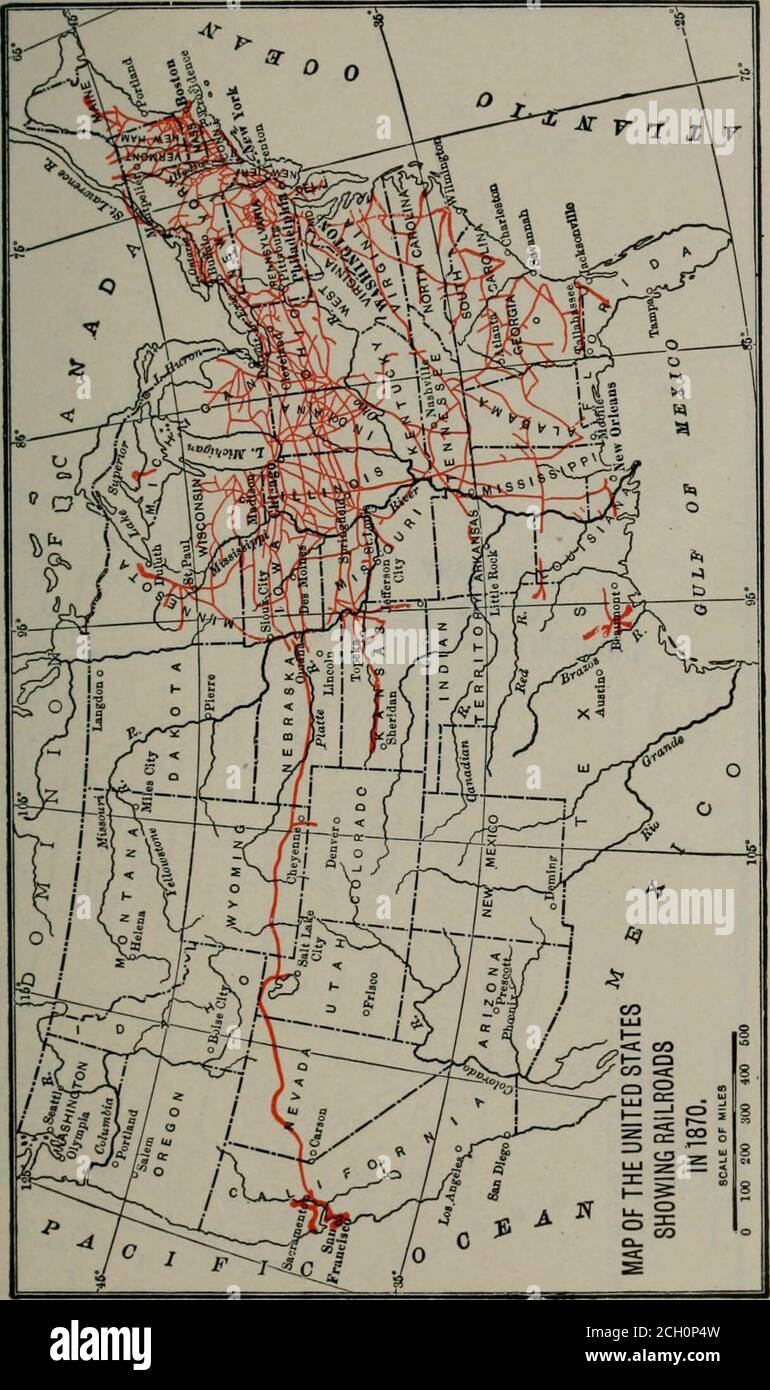 . Principles of railroad transportation . Map of the Railroads in the ...