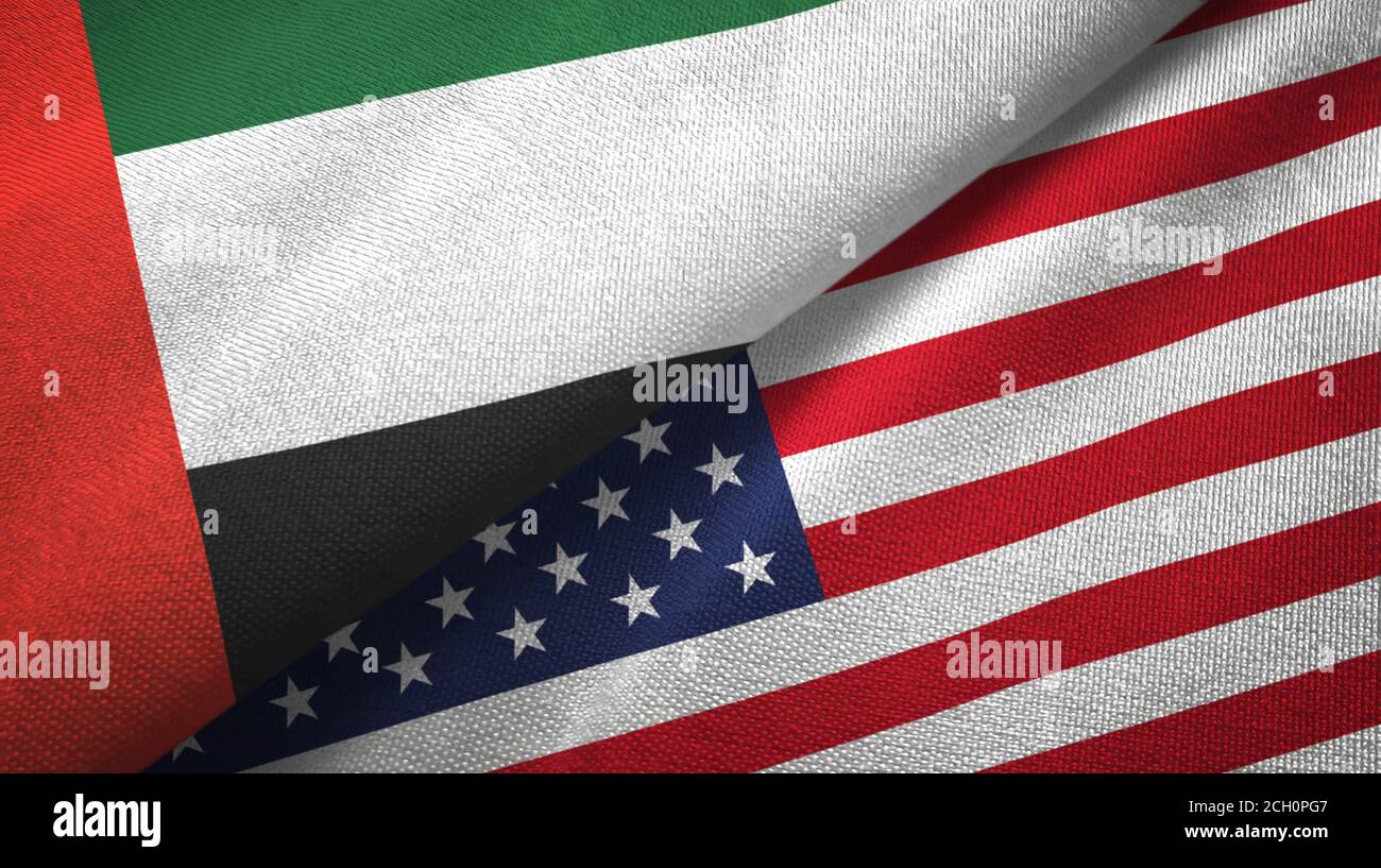 United states of america vs united arab emirates flag hi-res stock ...