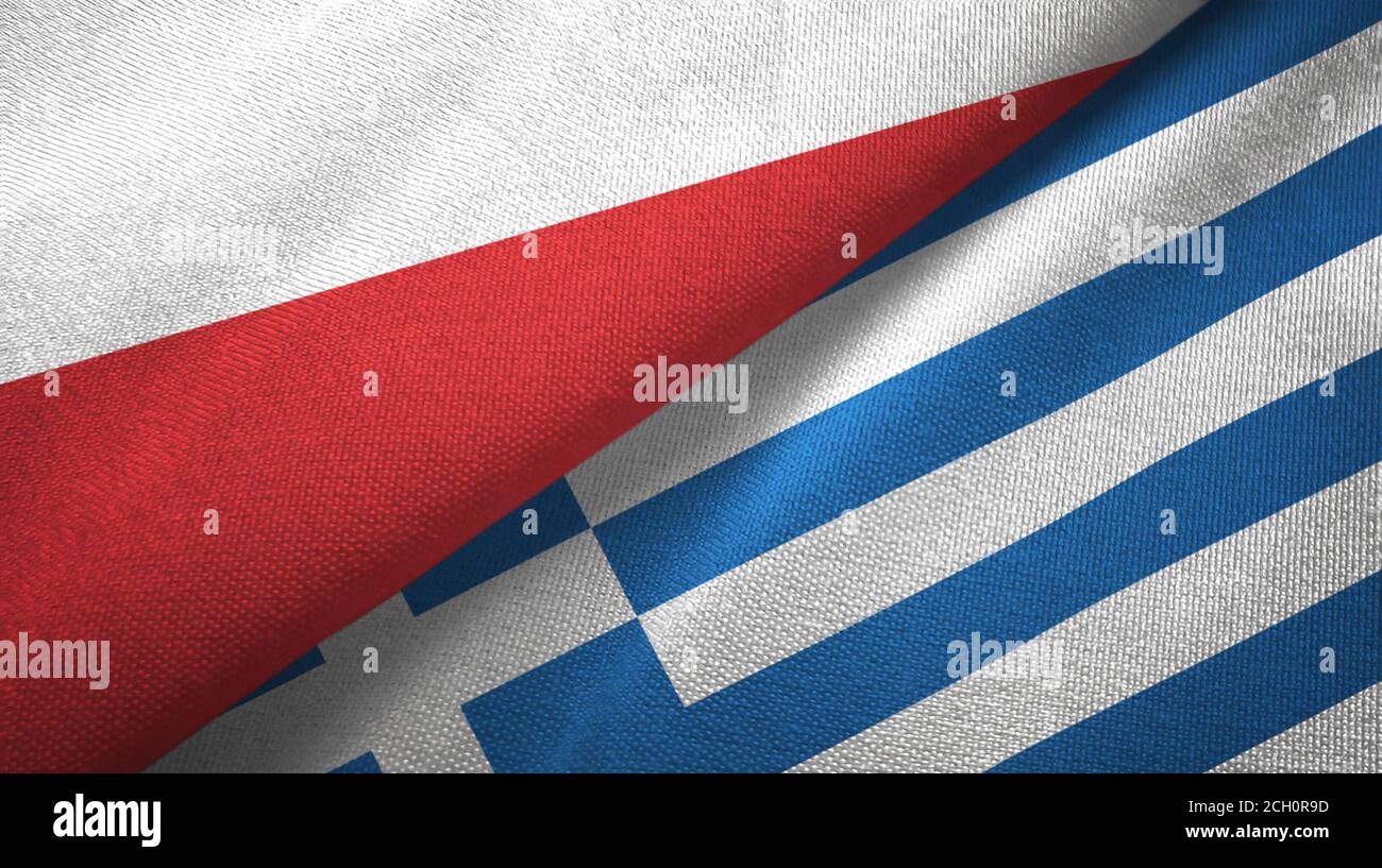 Poland greece flag hi-res stock photography and images - Alamy