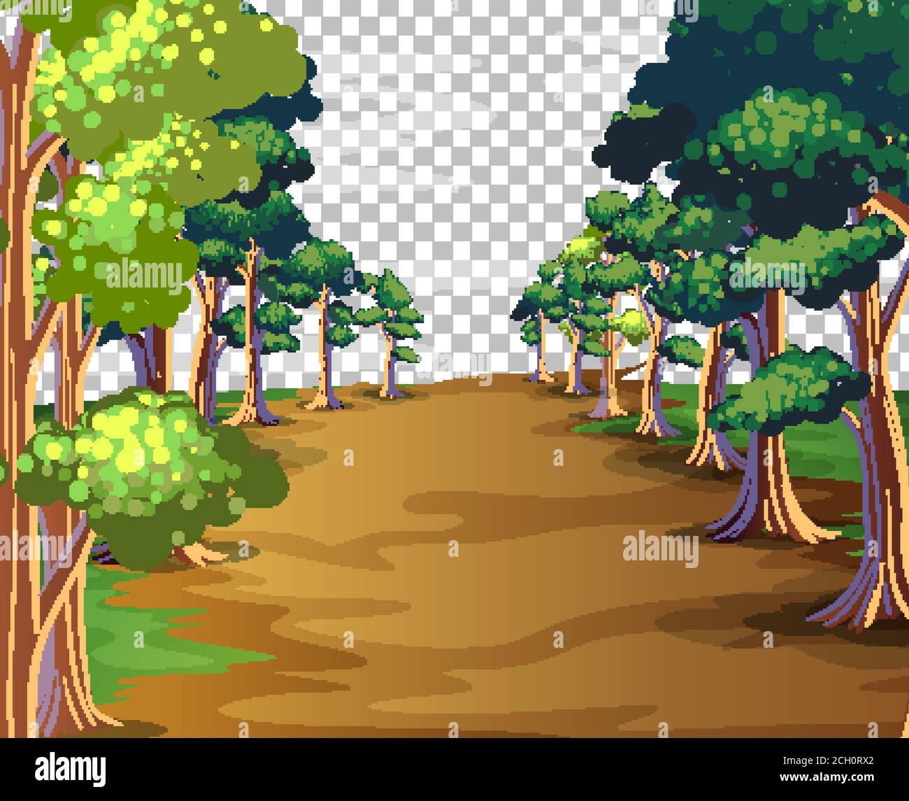 Nature outdoor landscape transparent background illustration Stock ...