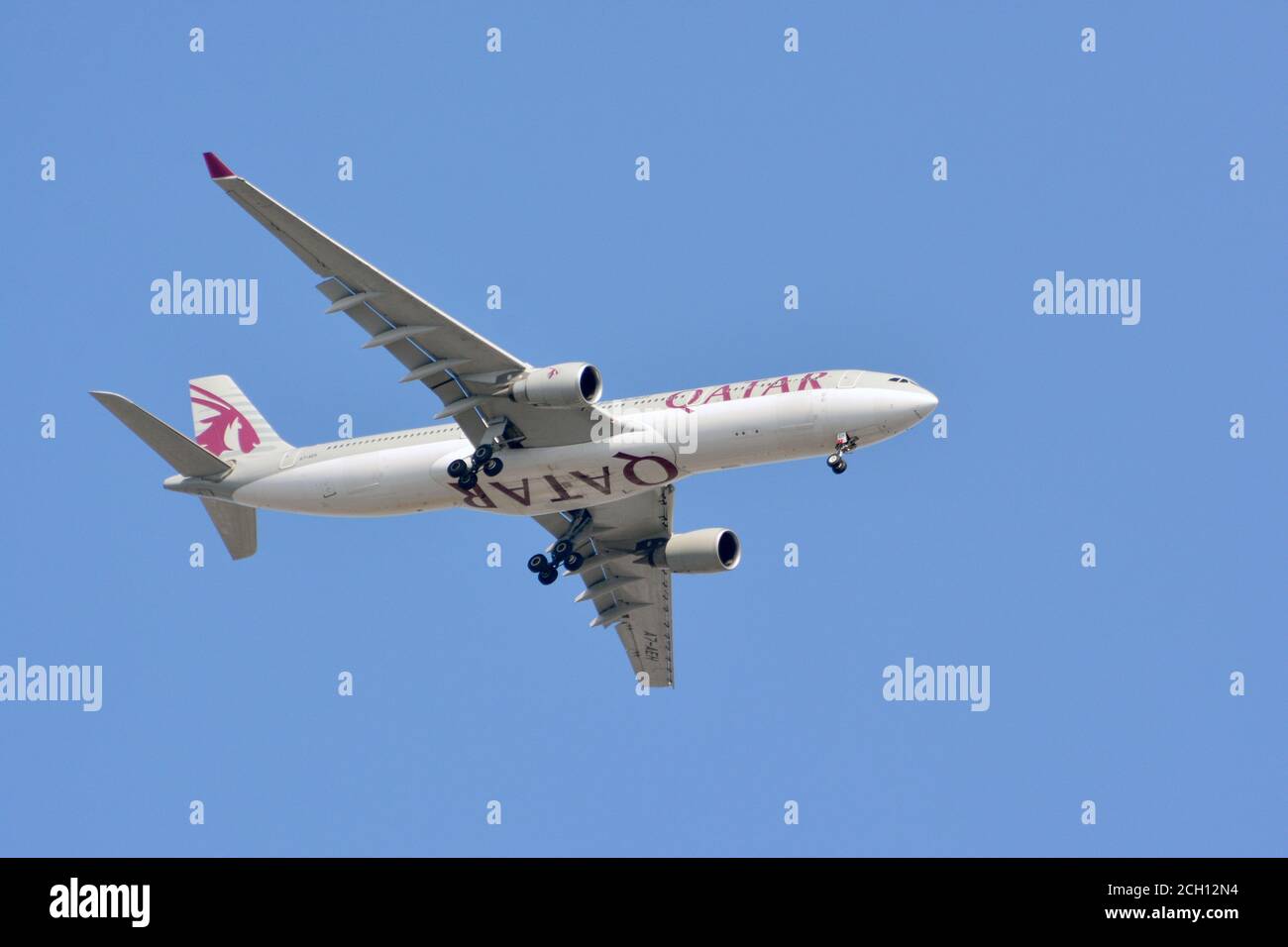 Qatar Airways (is the state-owned flag carrier of Qatar), Airbus A330 ...