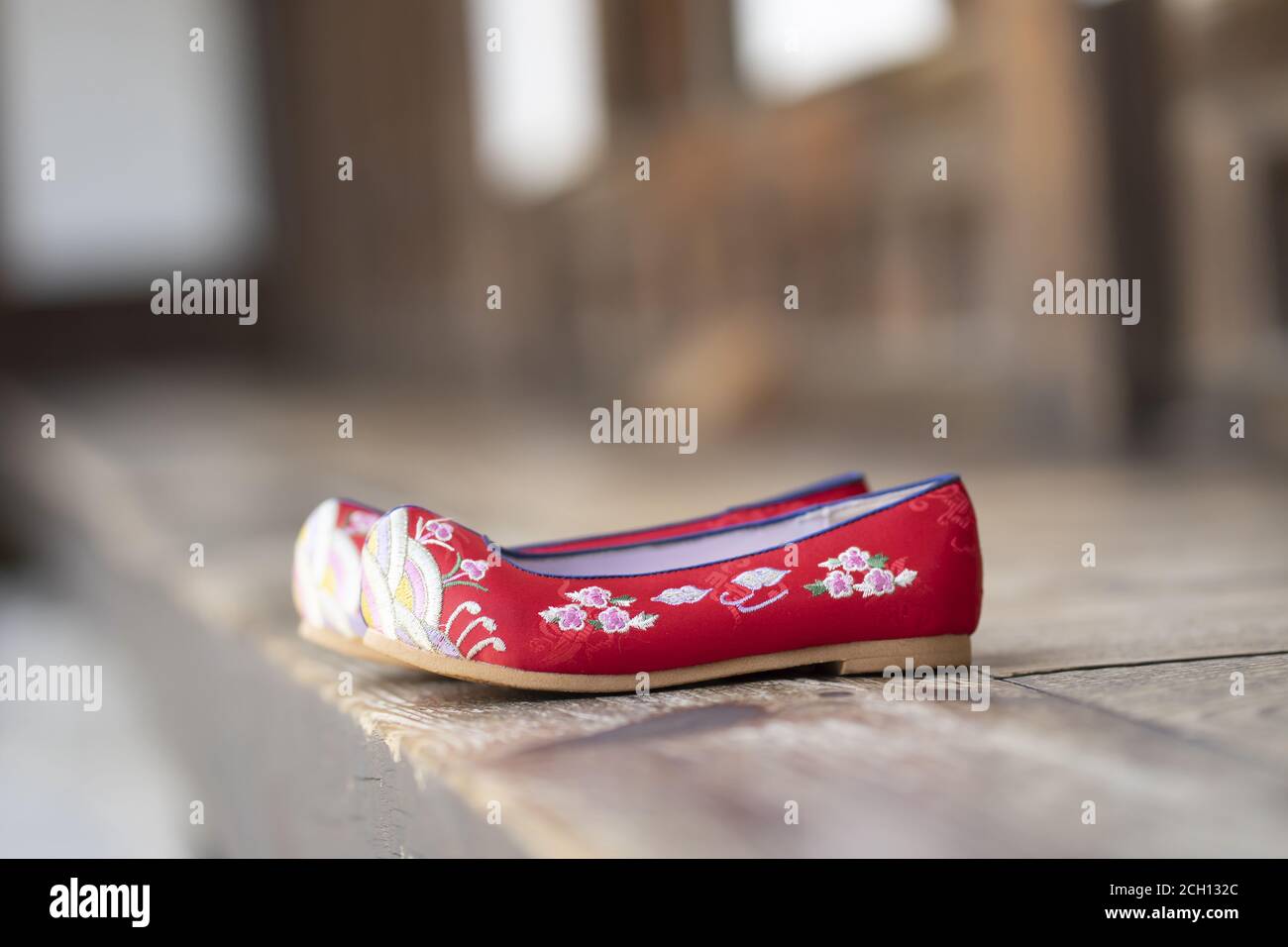 Korean traditional image, flower shoes Stock Photo - Alamy