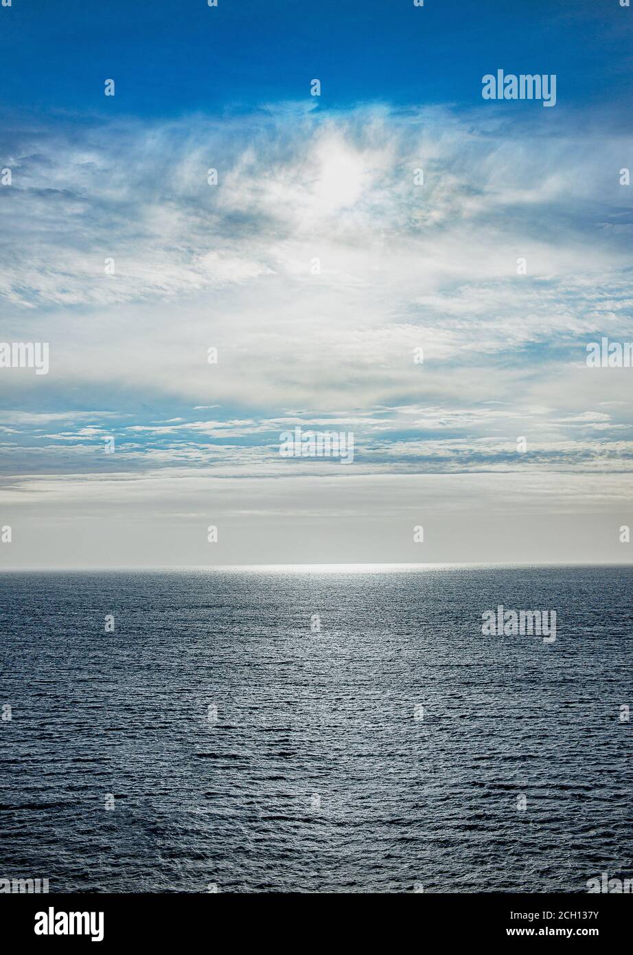 Sky and ocean backdrop. Background and texture Stock Photo - Alamy