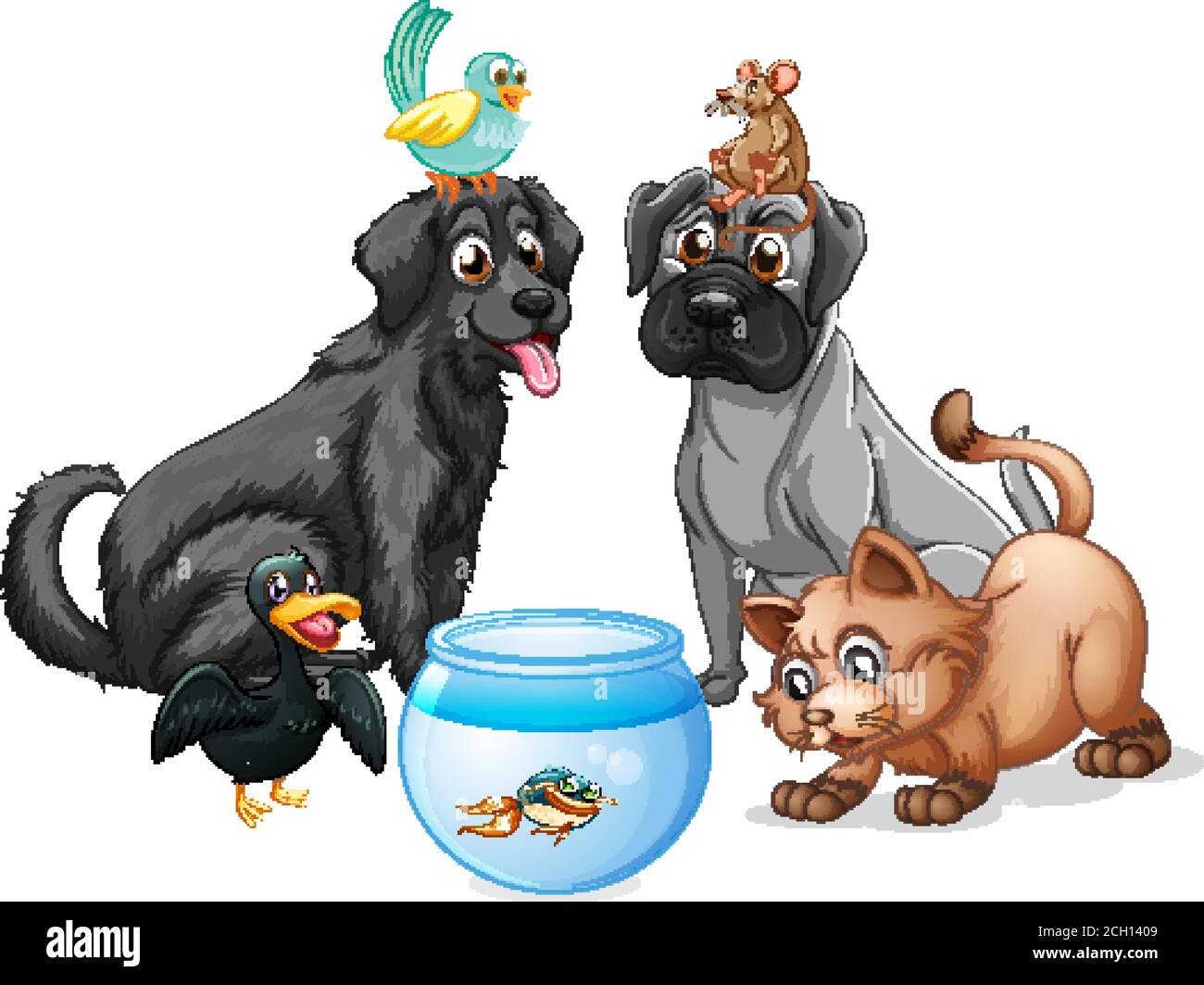 Set of pet cartoon character illustration Stock Vector Image & Art - Alamy