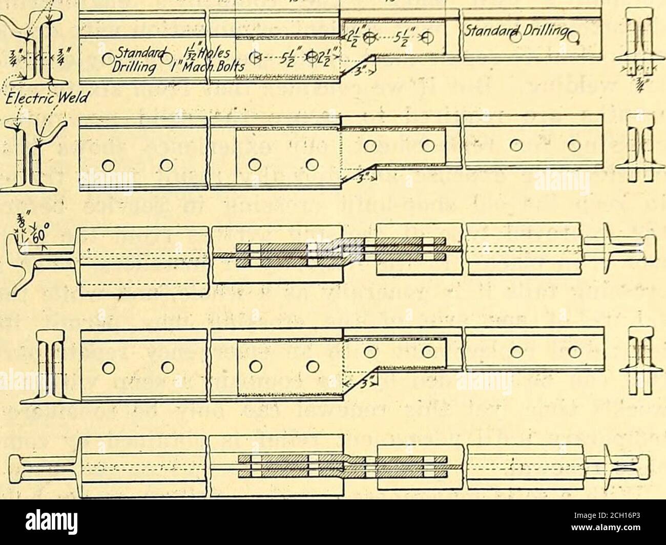 . Electric railway journal . t the point where the heavier section of ...