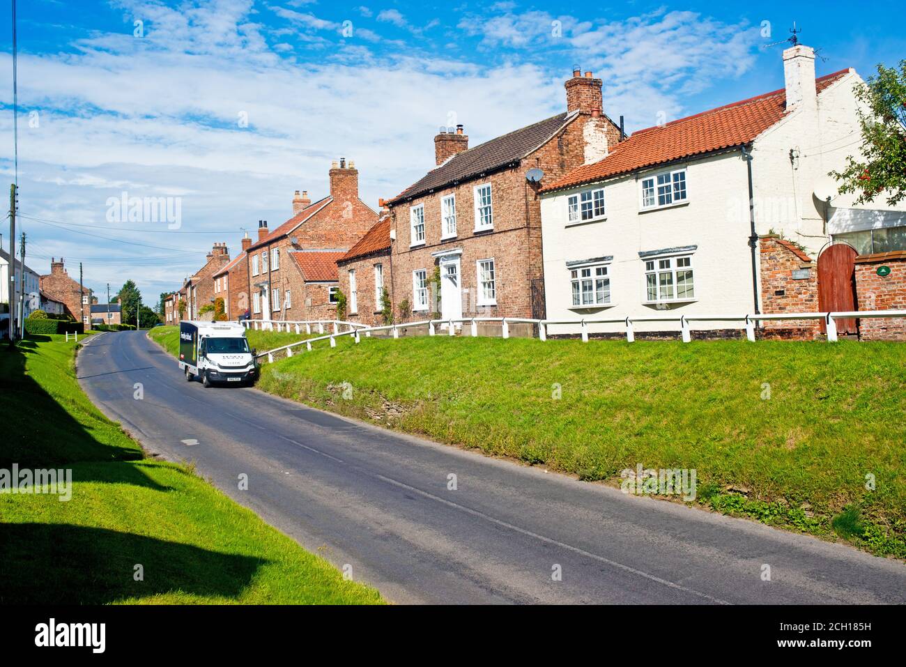 Tesco Delivery Van in Stillington near York, North Yorkshire, England ...