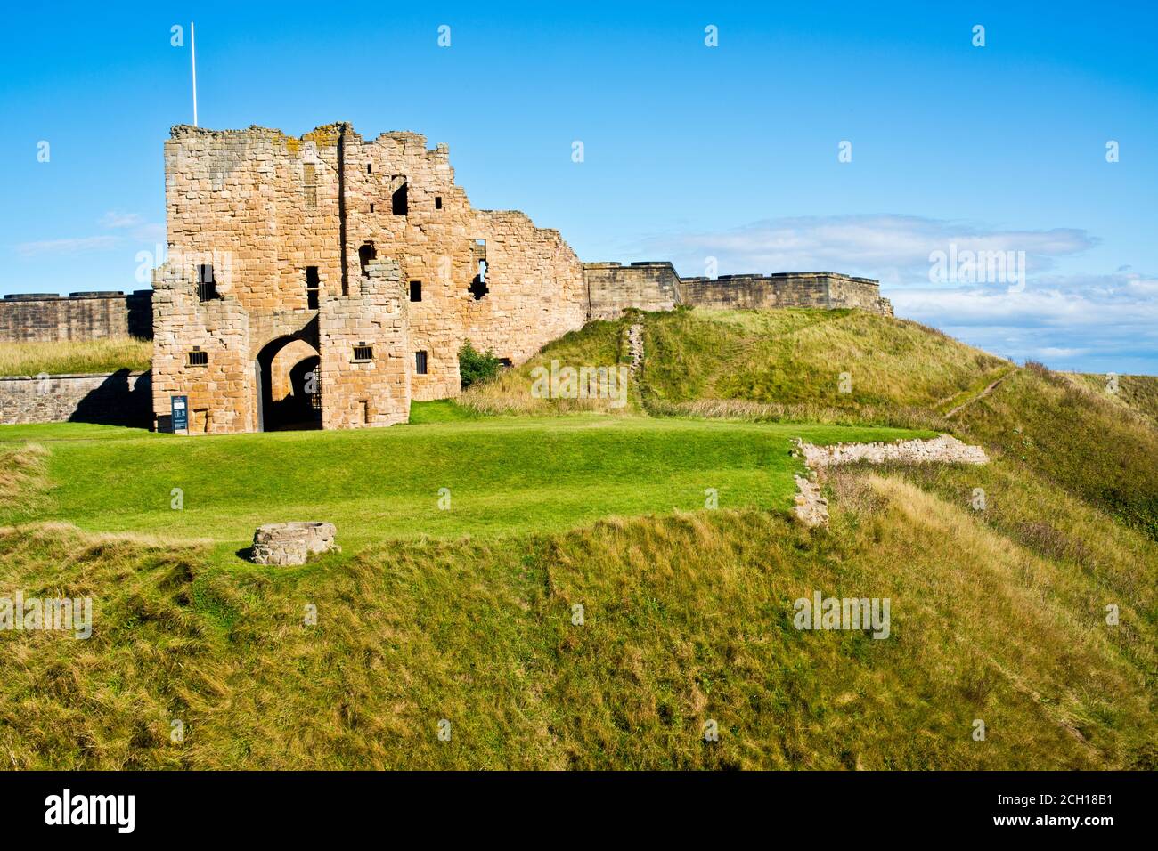 Tynemouth Castle Tynemouth, Tyneside, England Stock Photo - Alamy