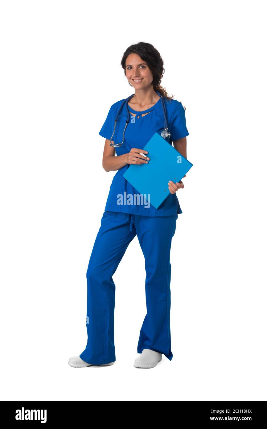 Nurse scrubs full body hi-res stock photography and images - Alamy