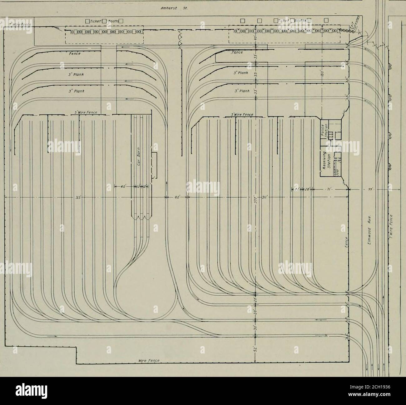 . The street railway review . PLAN AND SECTION OF TURNSTILE.. PLAN OF ...